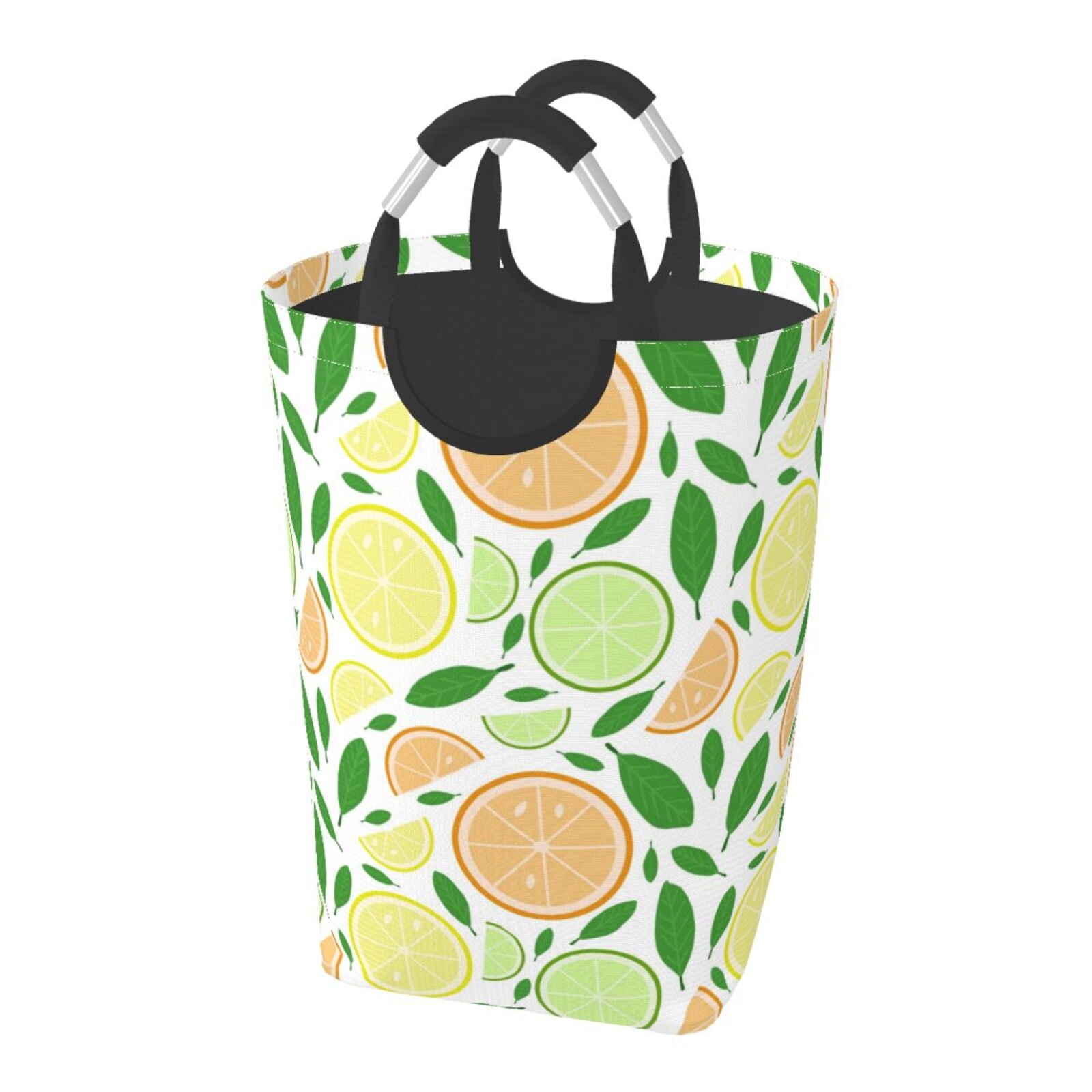 XMXT Collapsible Laundry Basket Hamper, Cartoon Lemon Orange Slices ...
