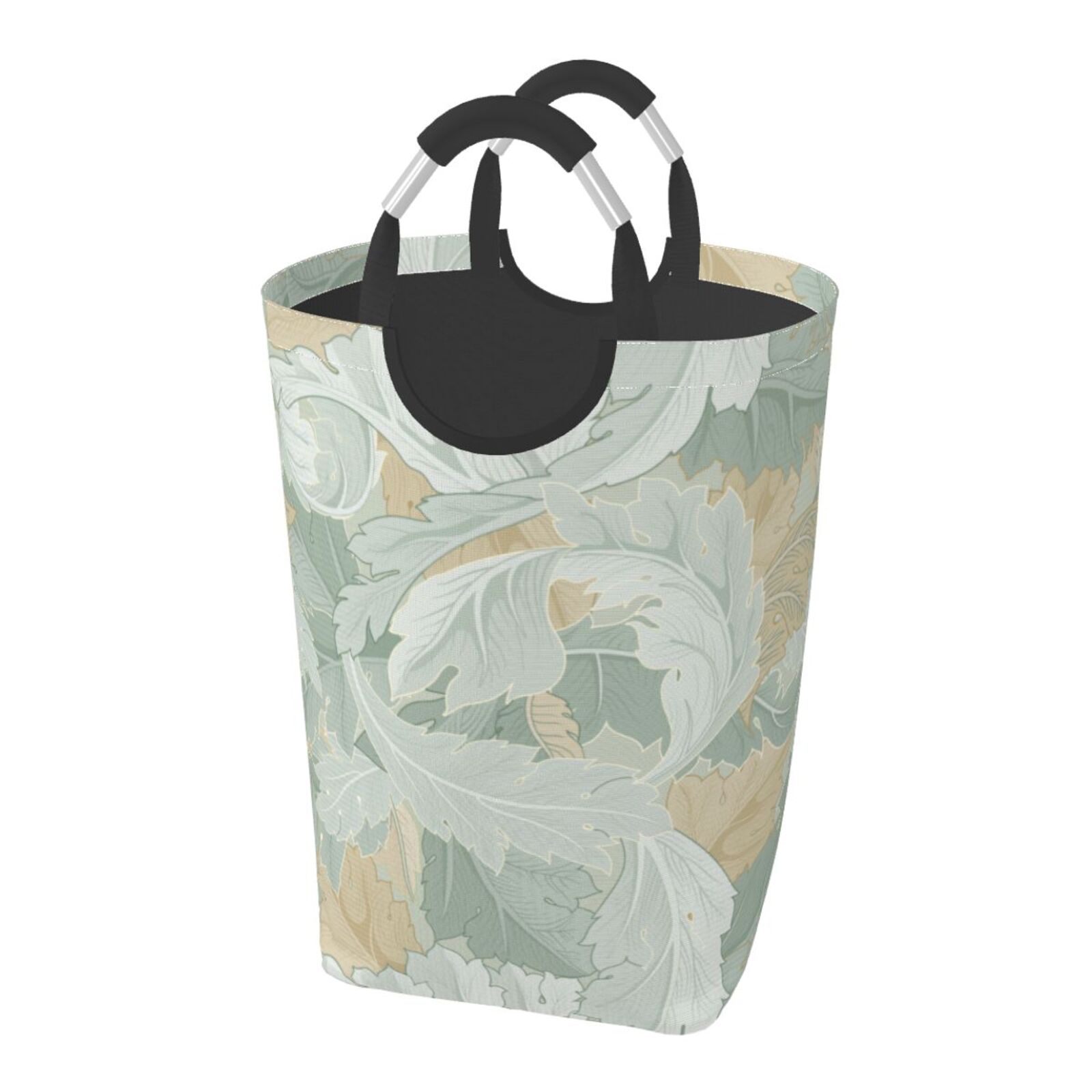 XMXT Collapsible Laundry Basket Hamper, Classical Leaves Hand Painted ...