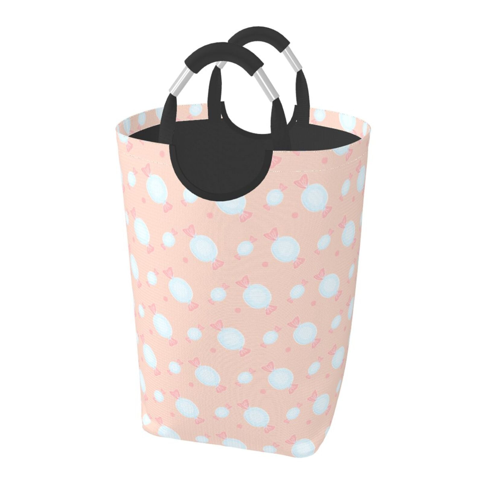 XMXT Collapsible Laundry Basket Hamper, Pink Cute Candy Large Laundry ...