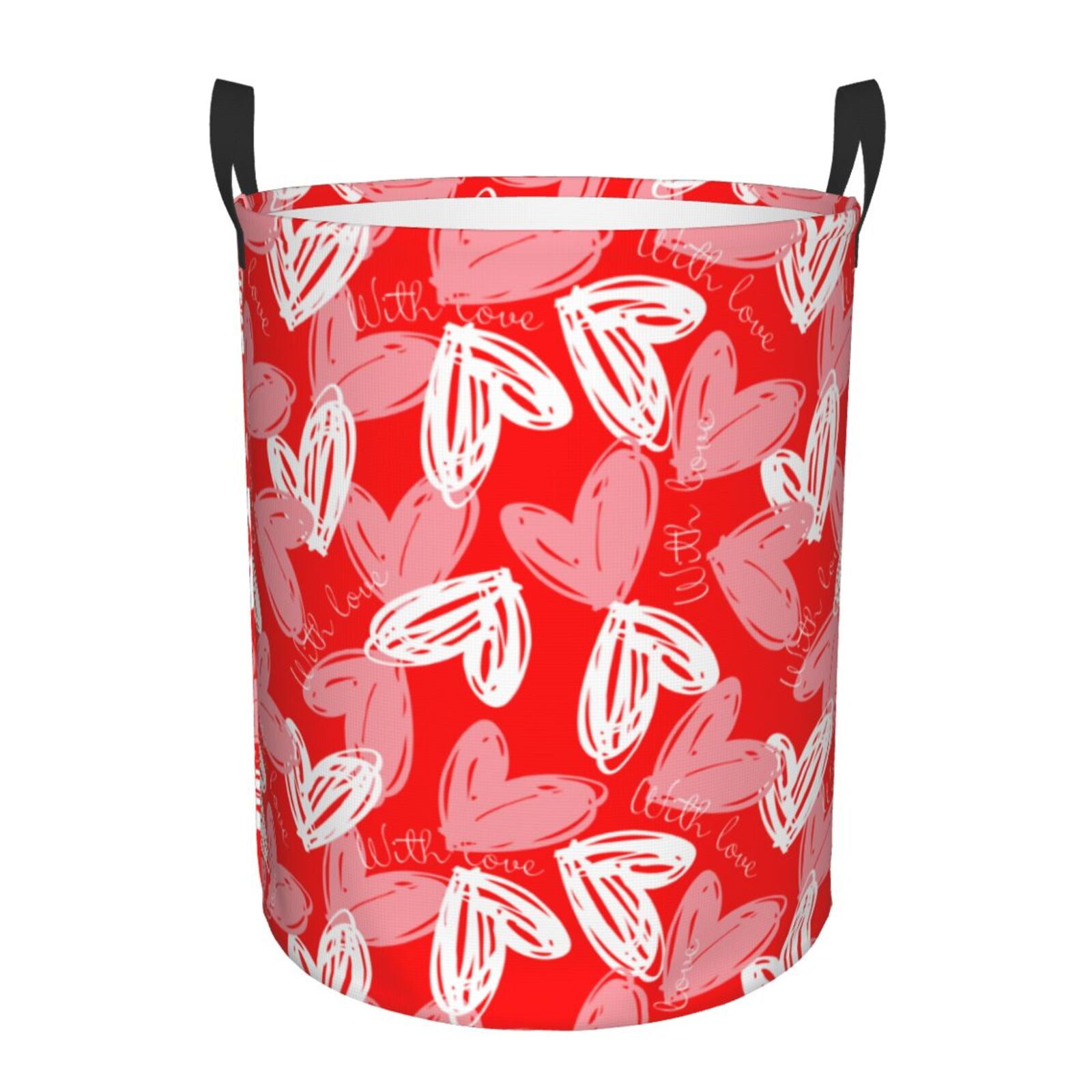 XMXT Collapsible Laundry Basket, Hand Drawn Love Illustration ...