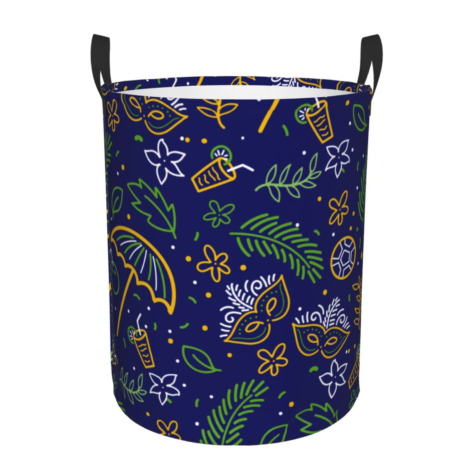 XMXT Collapsible Laundry Basket, Hand Painted Brazilian Carnival ...