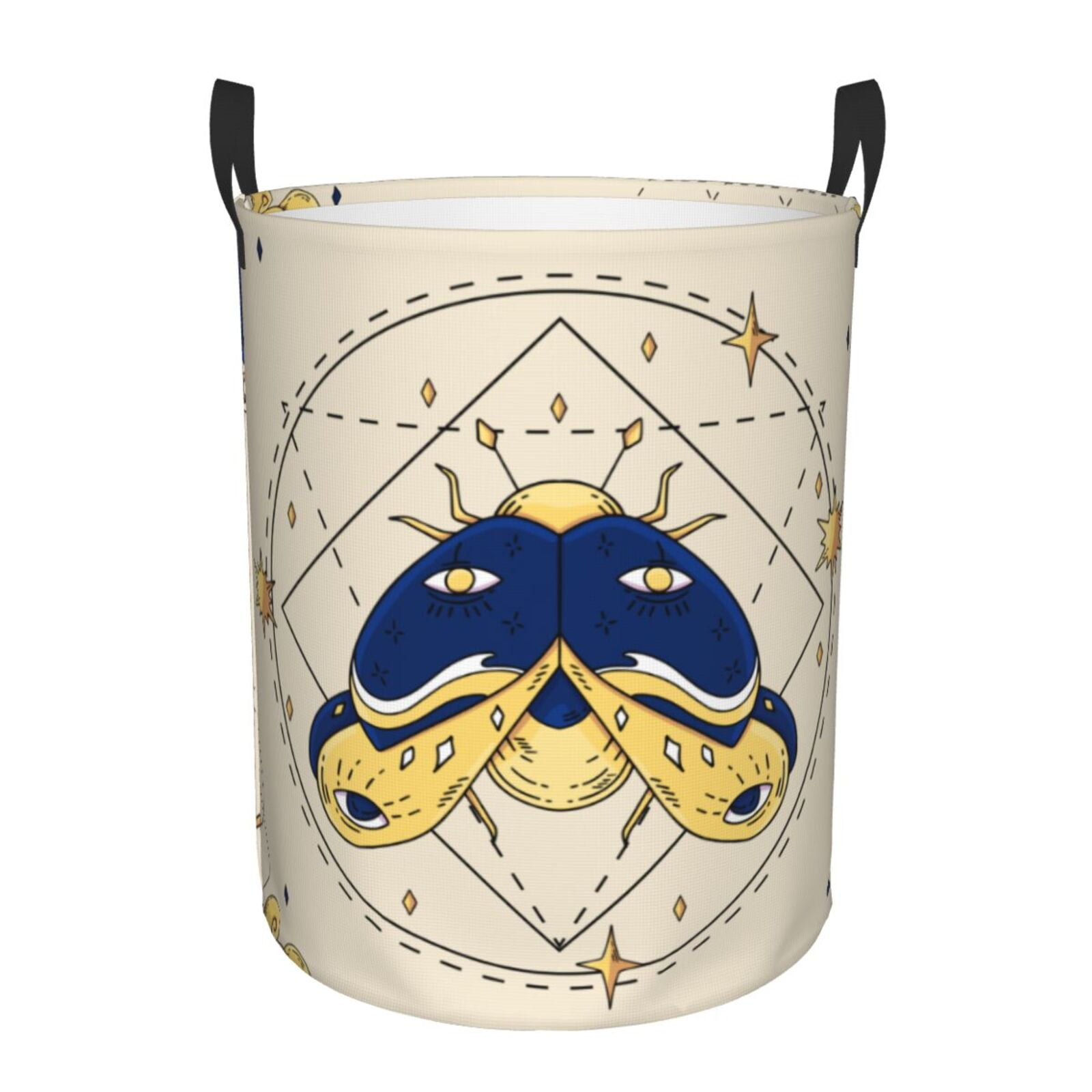 XMXT Collapsible Laundry Basket, Insect Eye Rune Waterproof Laundry ...