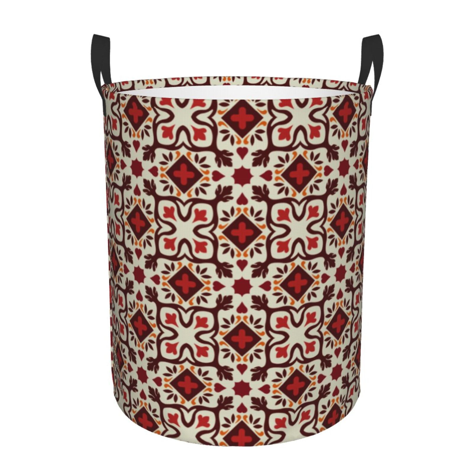 XMXT Collapsible Laundry Basket, Perris Geometric Plants Waterproof ...
