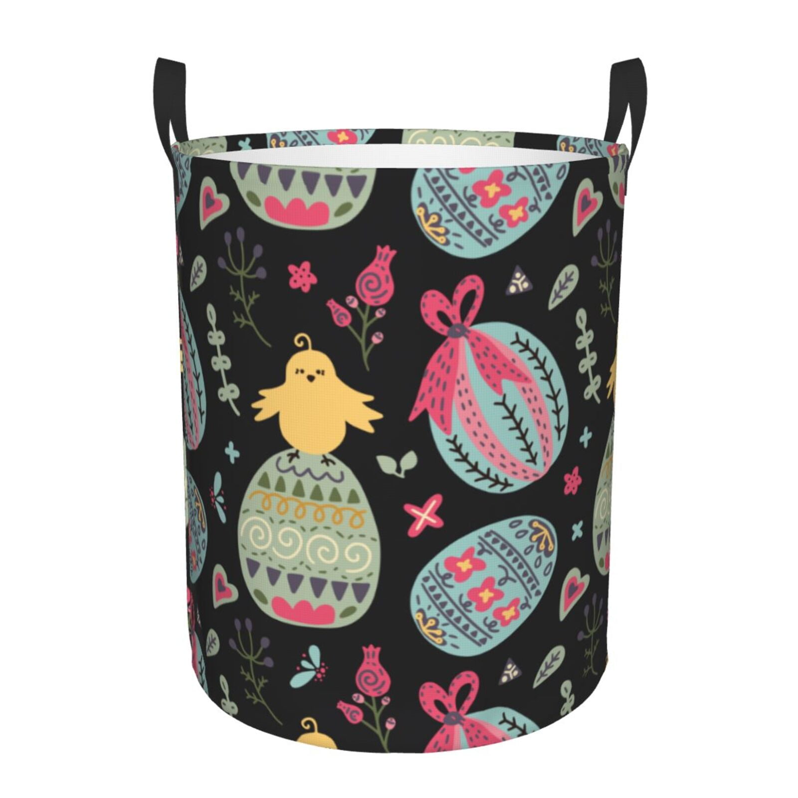 XMXT Collapsible Laundry Basket, Spring Easter Eggs Waterproof Laundry ...