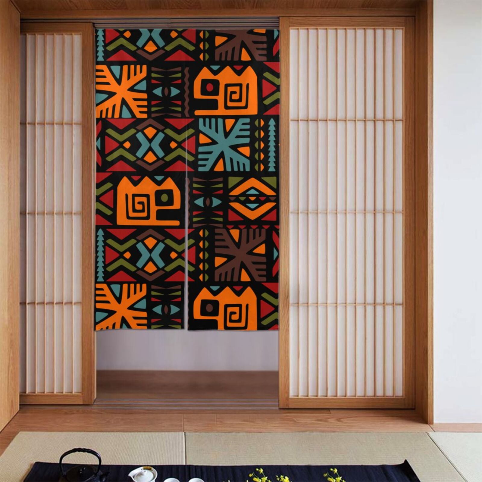 XMXT Japanese Noren Doorway Room Divider Curtain,African Tribal ...
