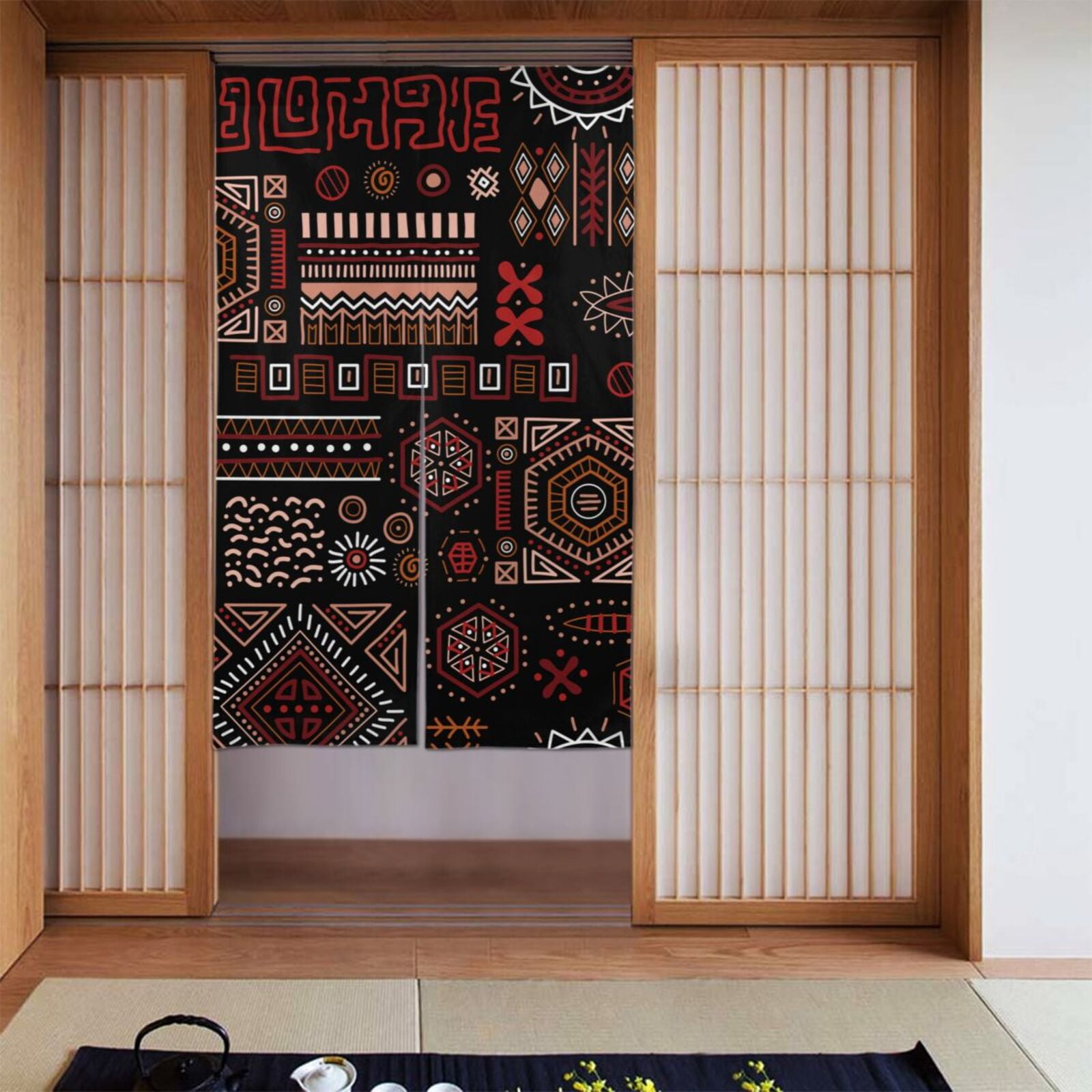 XMXT Japanese Noren Doorway Room Divider Curtain,African Tribal Style ...