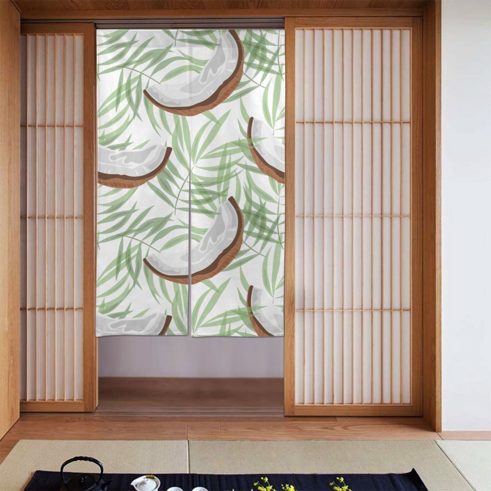 XMXT Japanese Noren Doorway Room Divider Curtain,Coconut Flesh ...