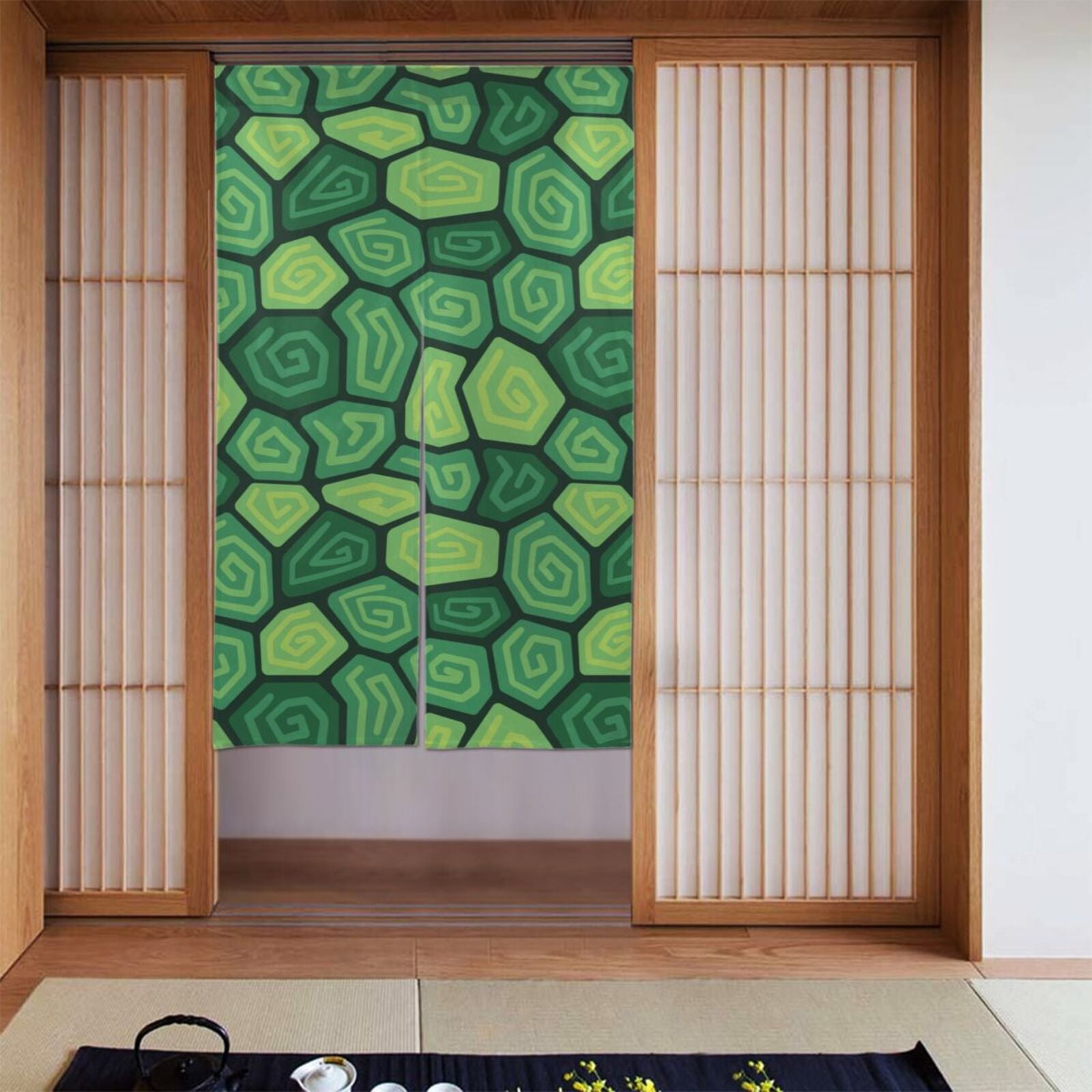 XMXT Japanese Noren Doorway Room Divider Curtain,Cute Tortoise Shell ...