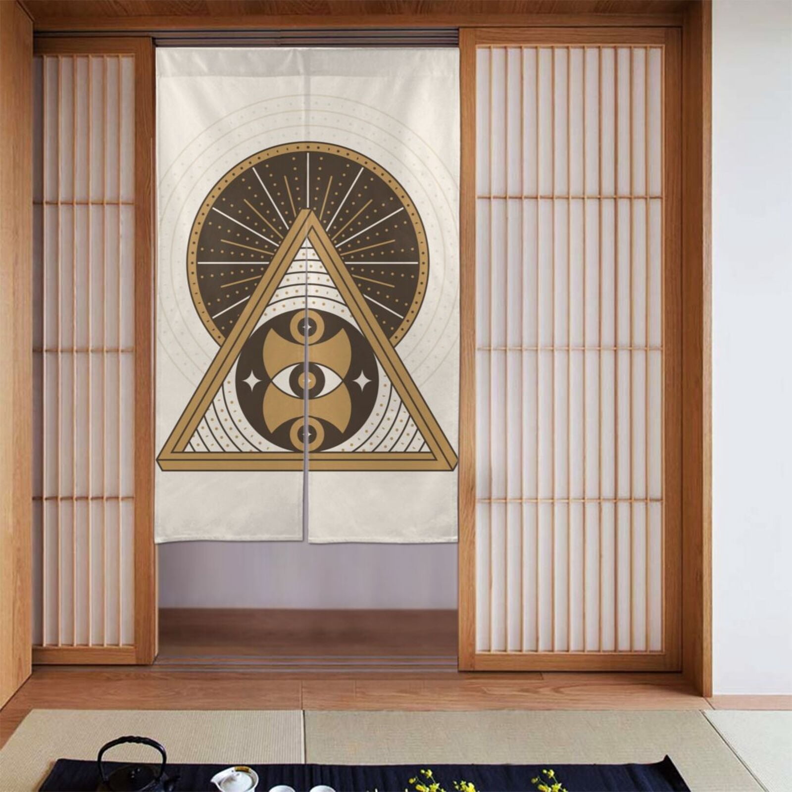 XMXT Japanese Noren Doorway Room Divider Curtain,Eye Symbol ...
