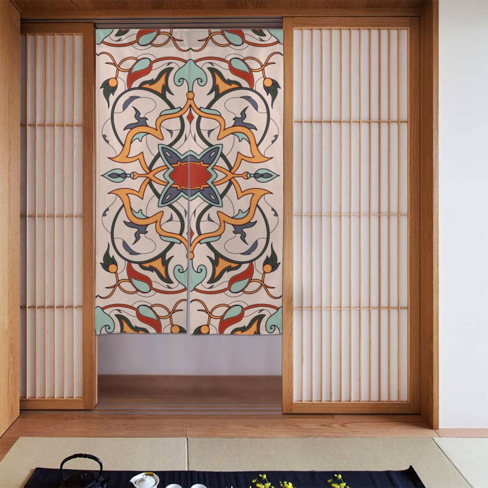 XMXT Japanese Noren Doorway Room Divider Curtain,Hand Painted Persian ...