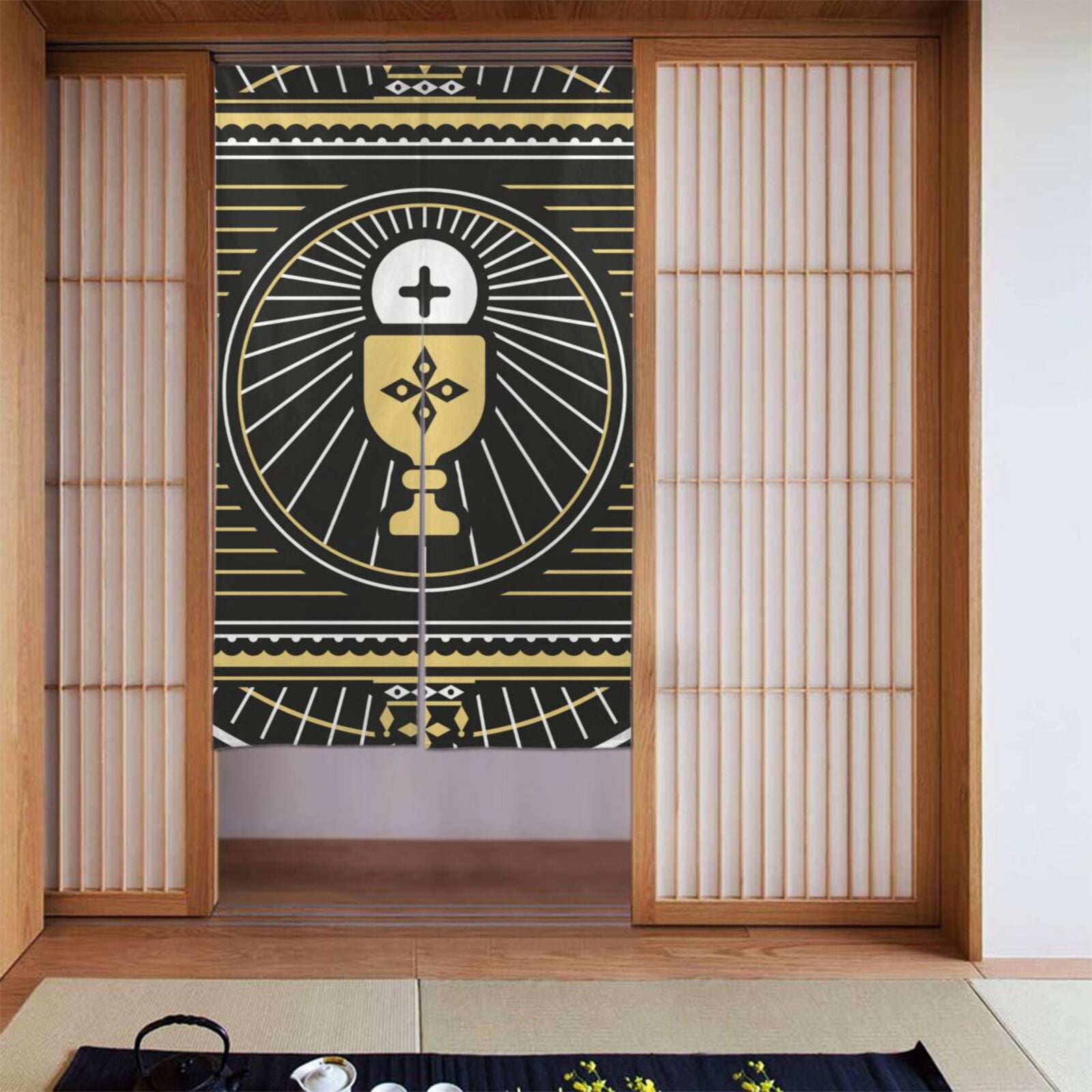 XMXT Japanese Noren Doorway Room Divider Curtain,Norse Mythology Print ...