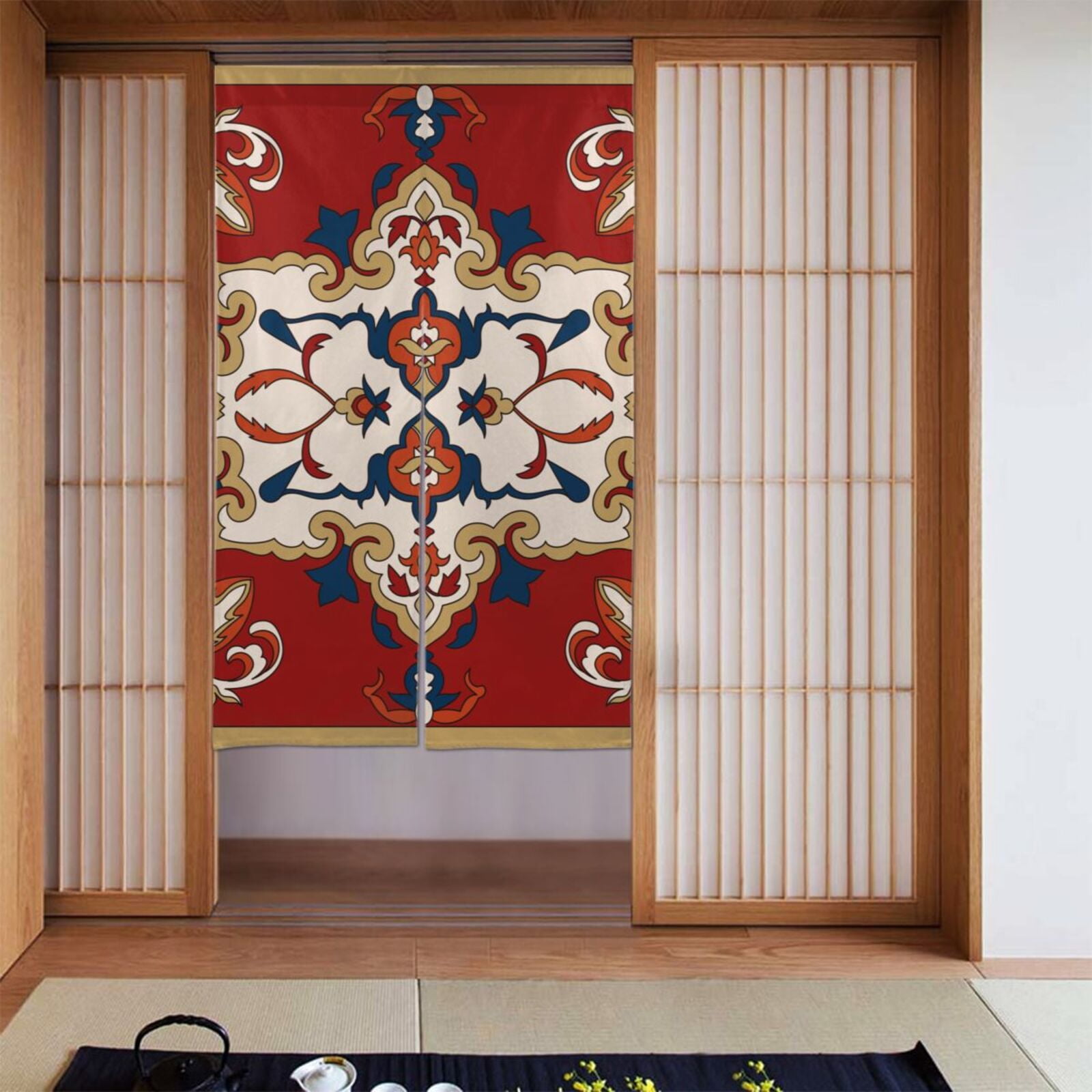 XMXT Japanese Noren Doorway Room Divider Curtain,Vintage Persian ...