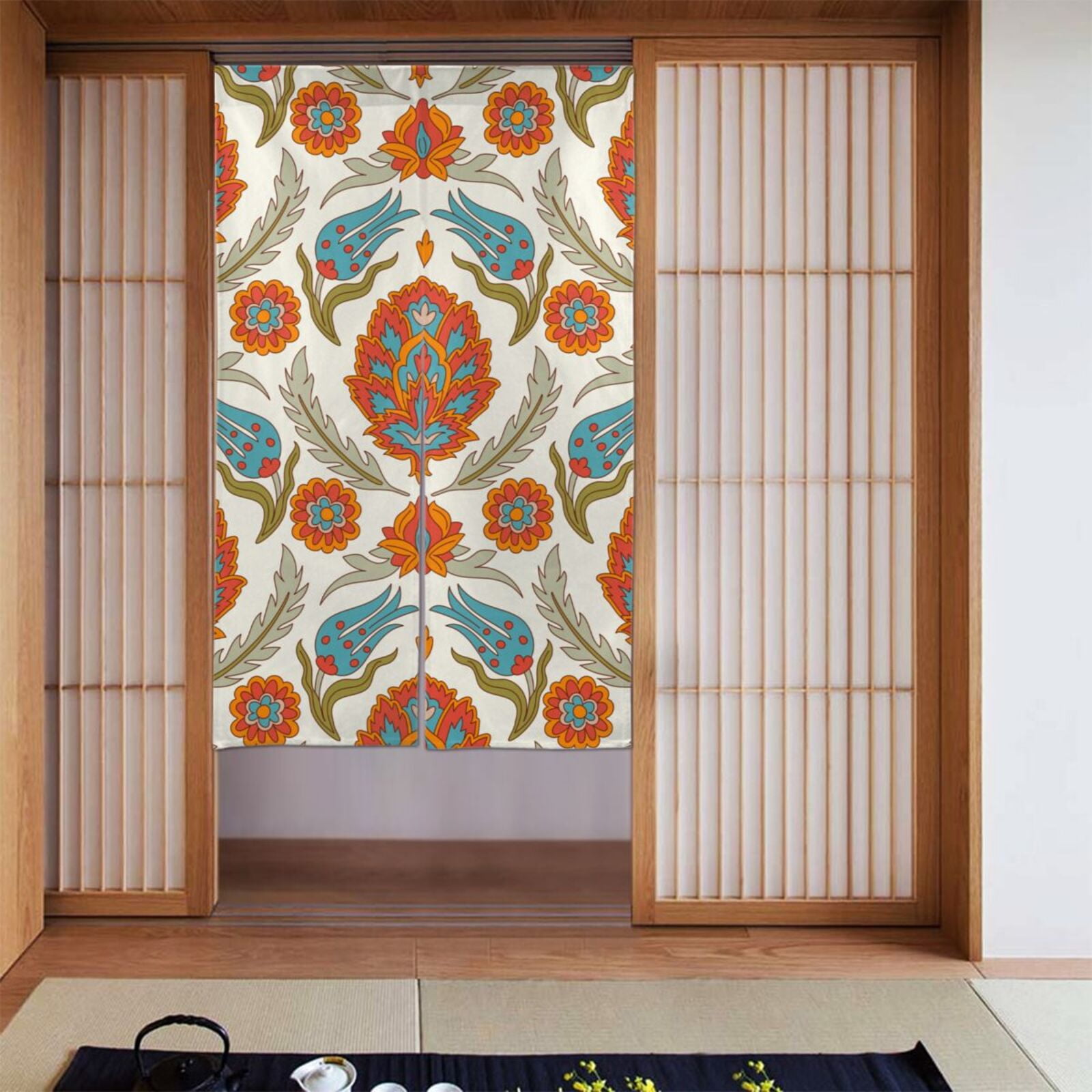 XMXT Japanese Noren Doorway Room Divider Curtain,Vintage Persian ...