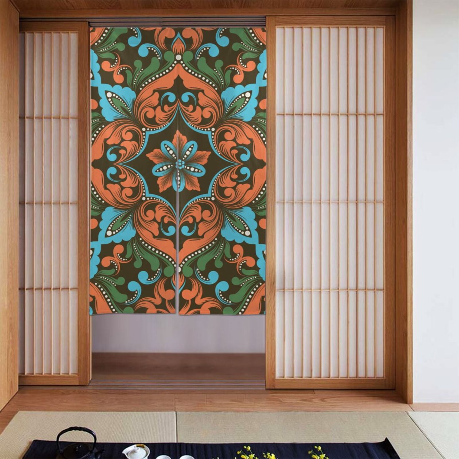 XMXT Japanese Noren Doorway Room Divider Curtain,Vintage Persian ...