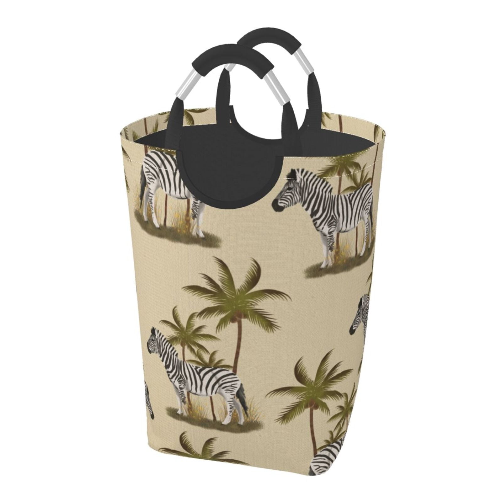 XMXT Large Collapsible Laundry Hamper, African Zebra Print Laundry ...
