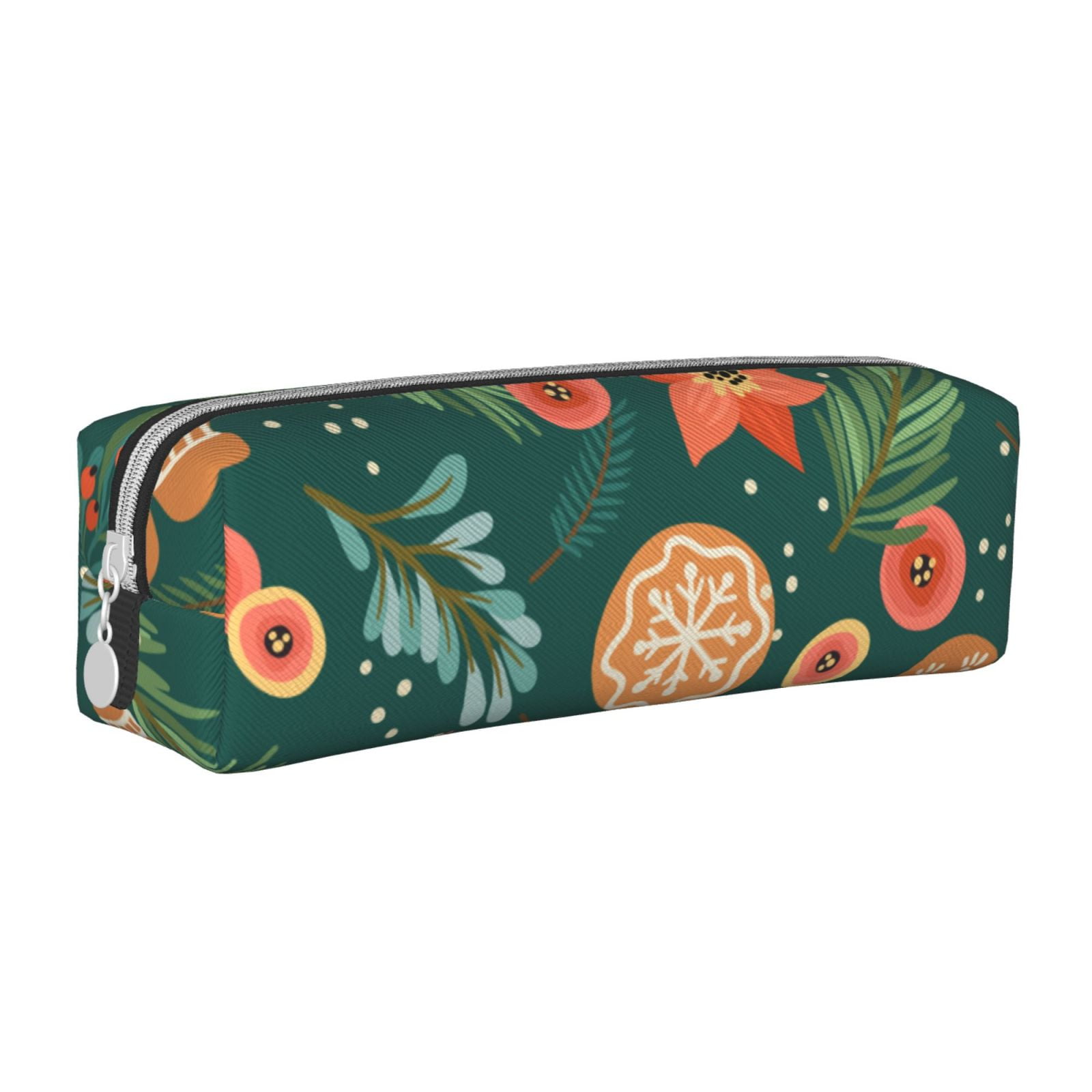 XMXT Leather Pencil Case, Cute Christmas Cookie Graffiti Large Capacity ...