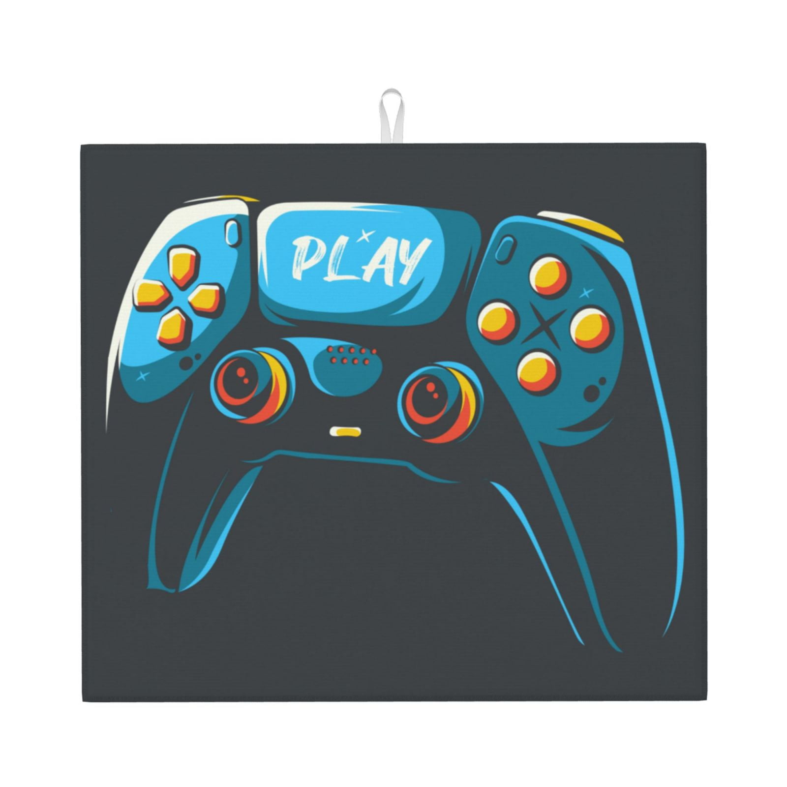 XMXT Microfiber Drying Mat, Game Controller Illustration Absorbent Dish ...