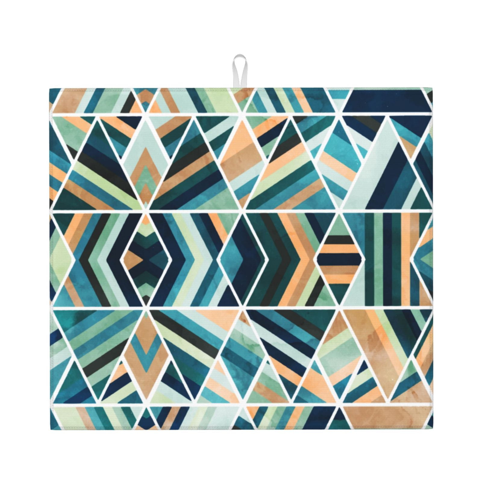 XMXT Microfiber Drying Mat for Kitchen Counter, Prismatic Geometry ...