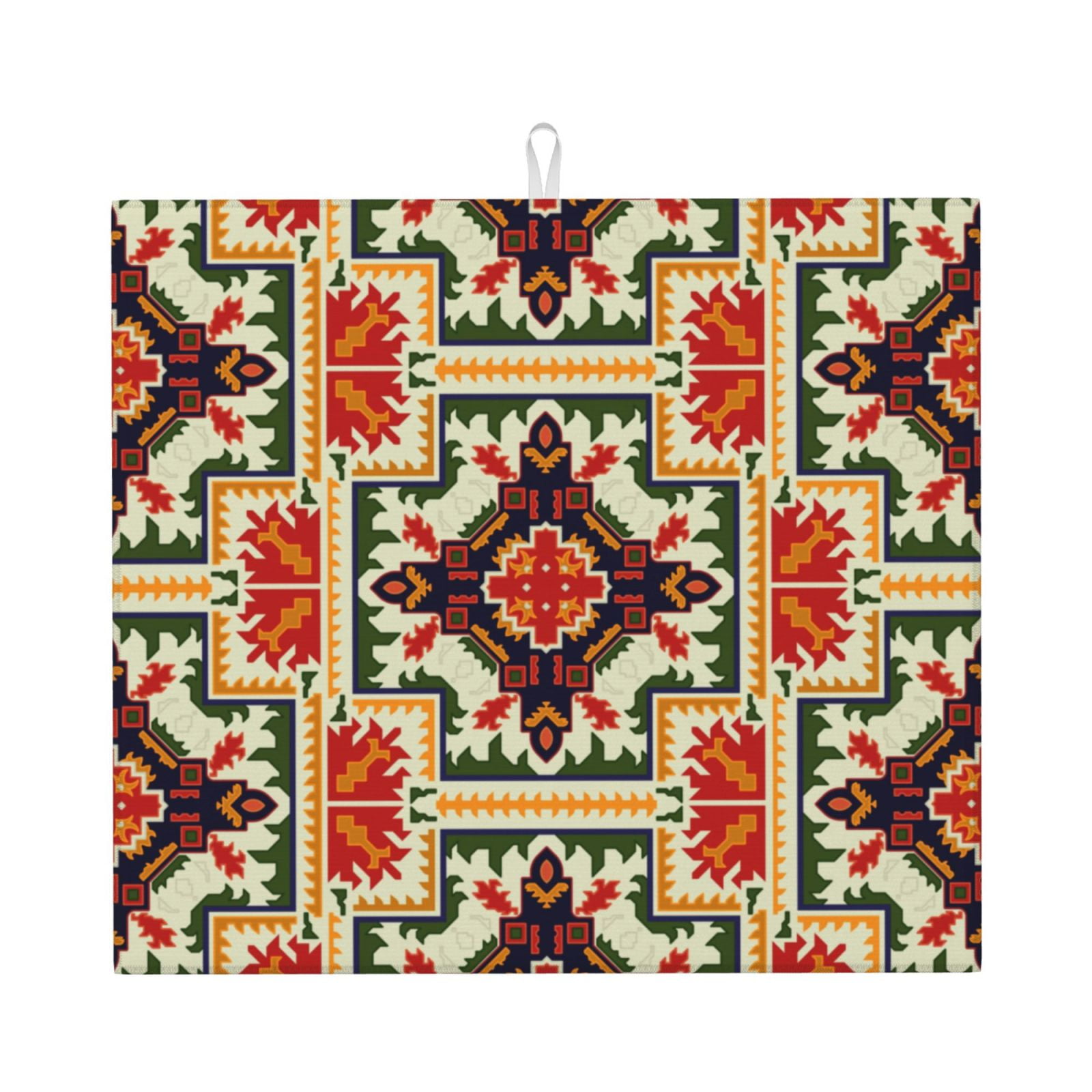 XMXT Microfiber Drying Mat for Kitchen Counter, Seamless Vintage ...
