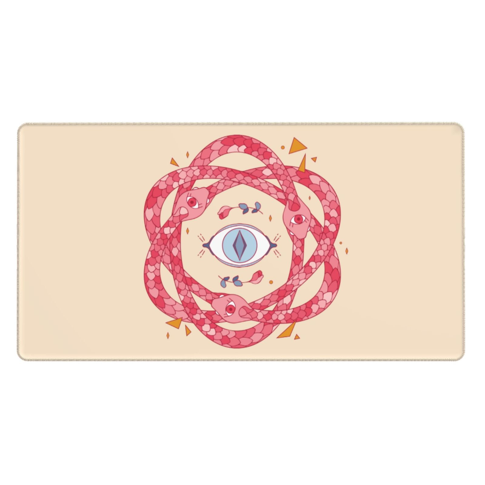 XMXT Non-Slip Gaming Mouse Pad, Evil Pink Cartoon Eye Mousepad Computer ...