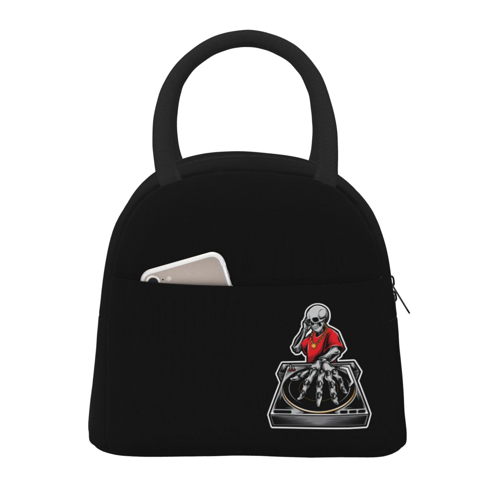 XMXT Reusable Insulated Lunch Bag Women Men, Hip Hop Style Skull ...