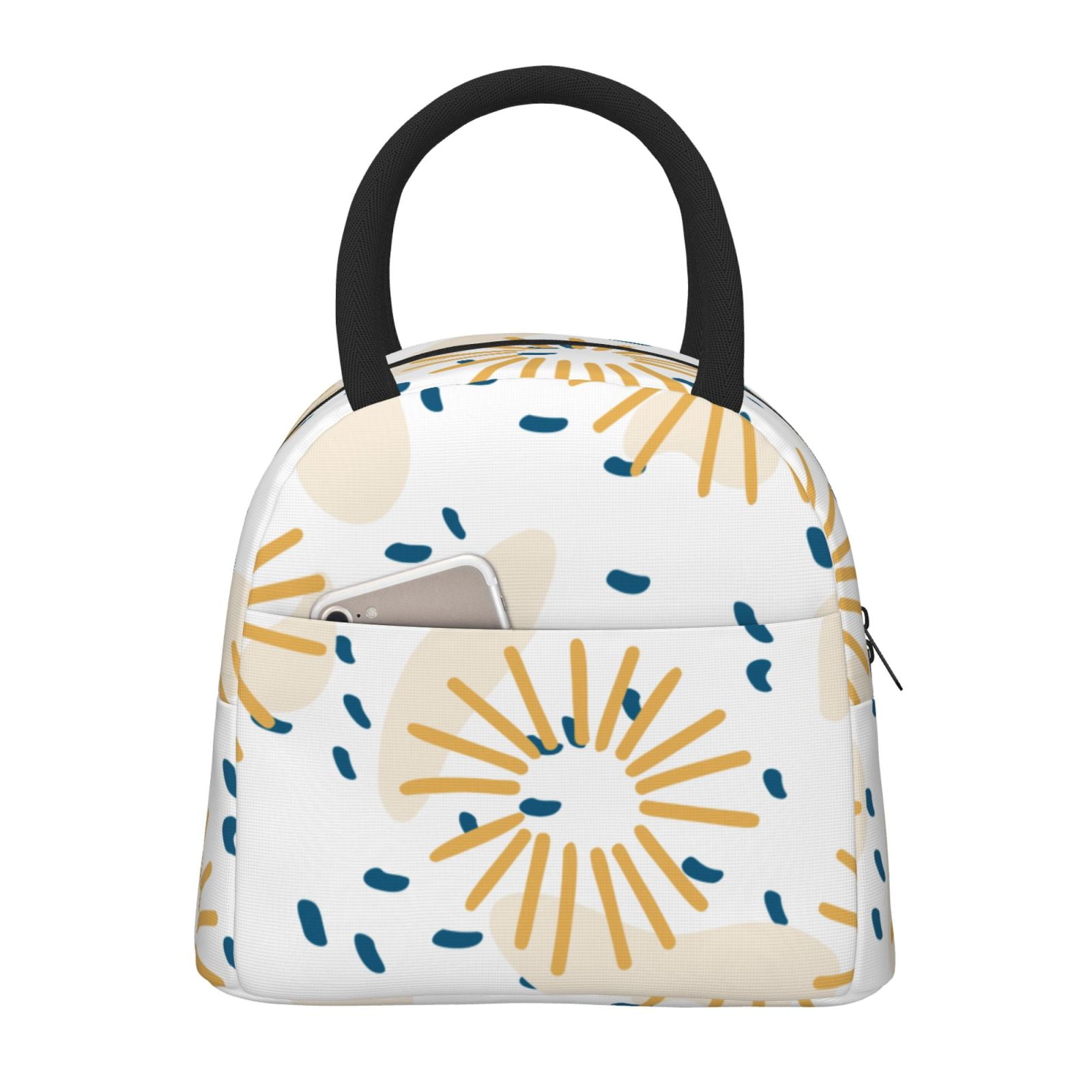 XMXT Reusable Lunch Bag Women, Abstract Art Graffiti Large Lunchbox ...