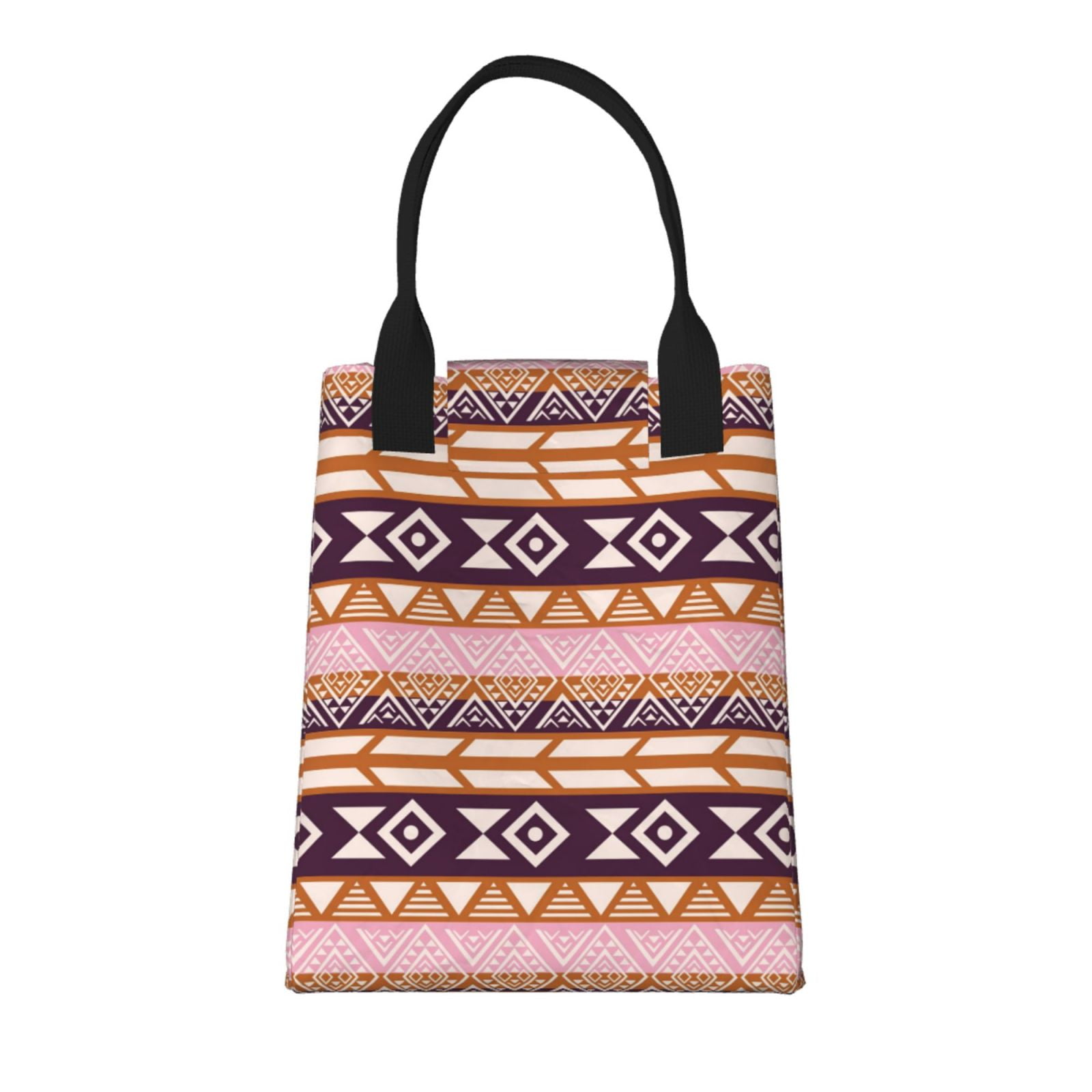 XMXT Reusable Lunch Bag Women, Aztec Native Style Retro Print Insulated ...