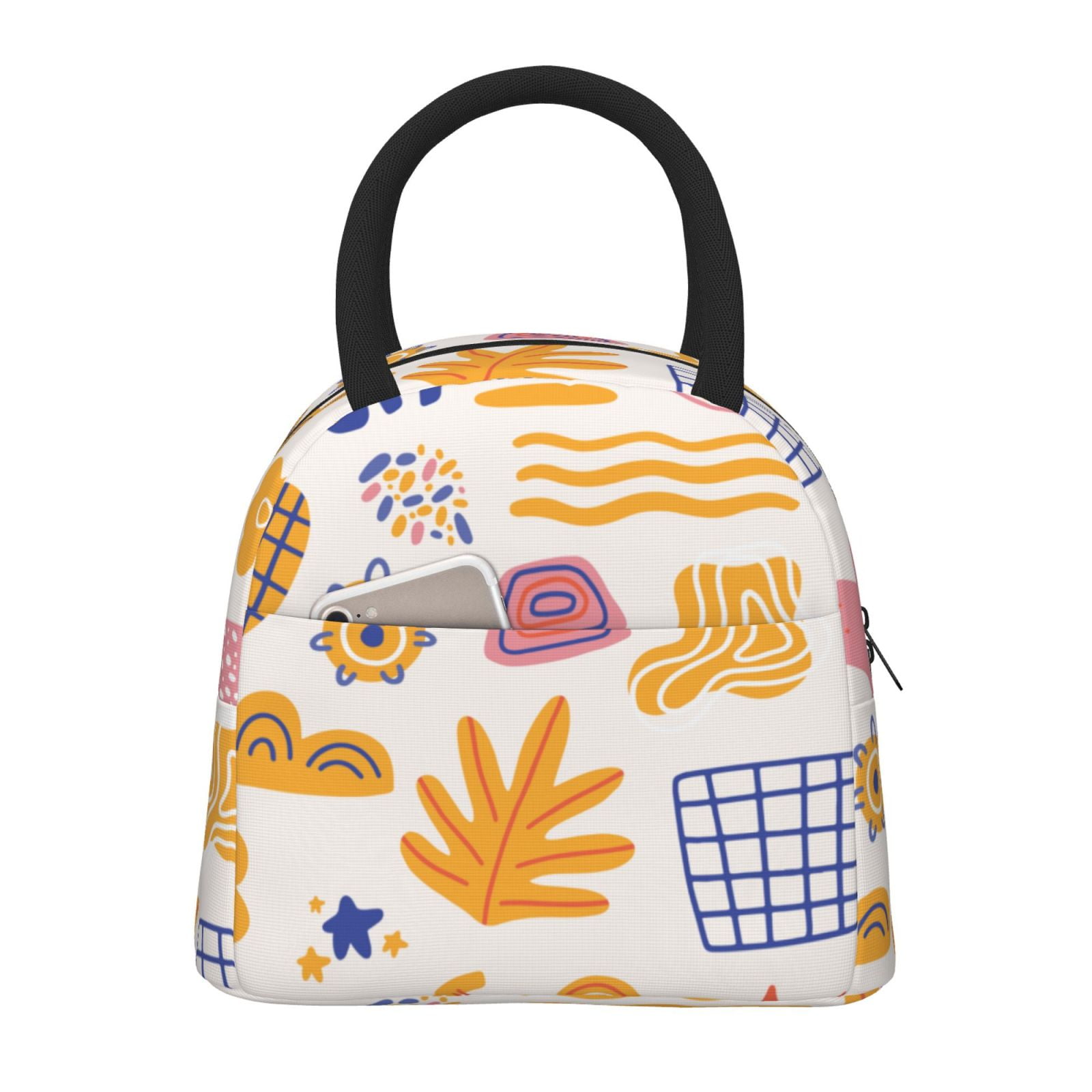 XMXT Reusable Lunch Bag Women, Vivid Abstract Graffiti Design Large ...