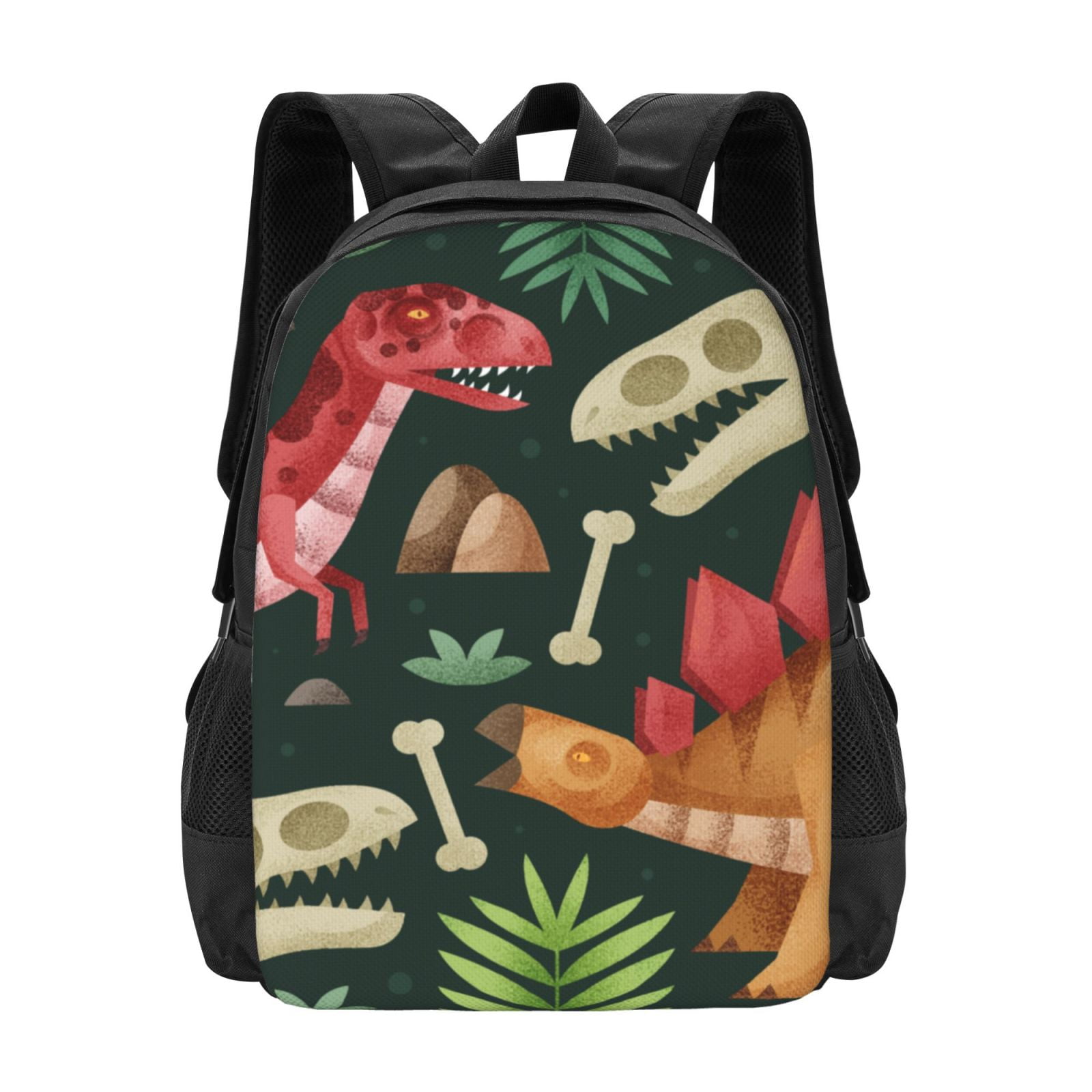 XMXT Travel Laptop Backpack for School Work, Cartoon Style Dinosaurs ...