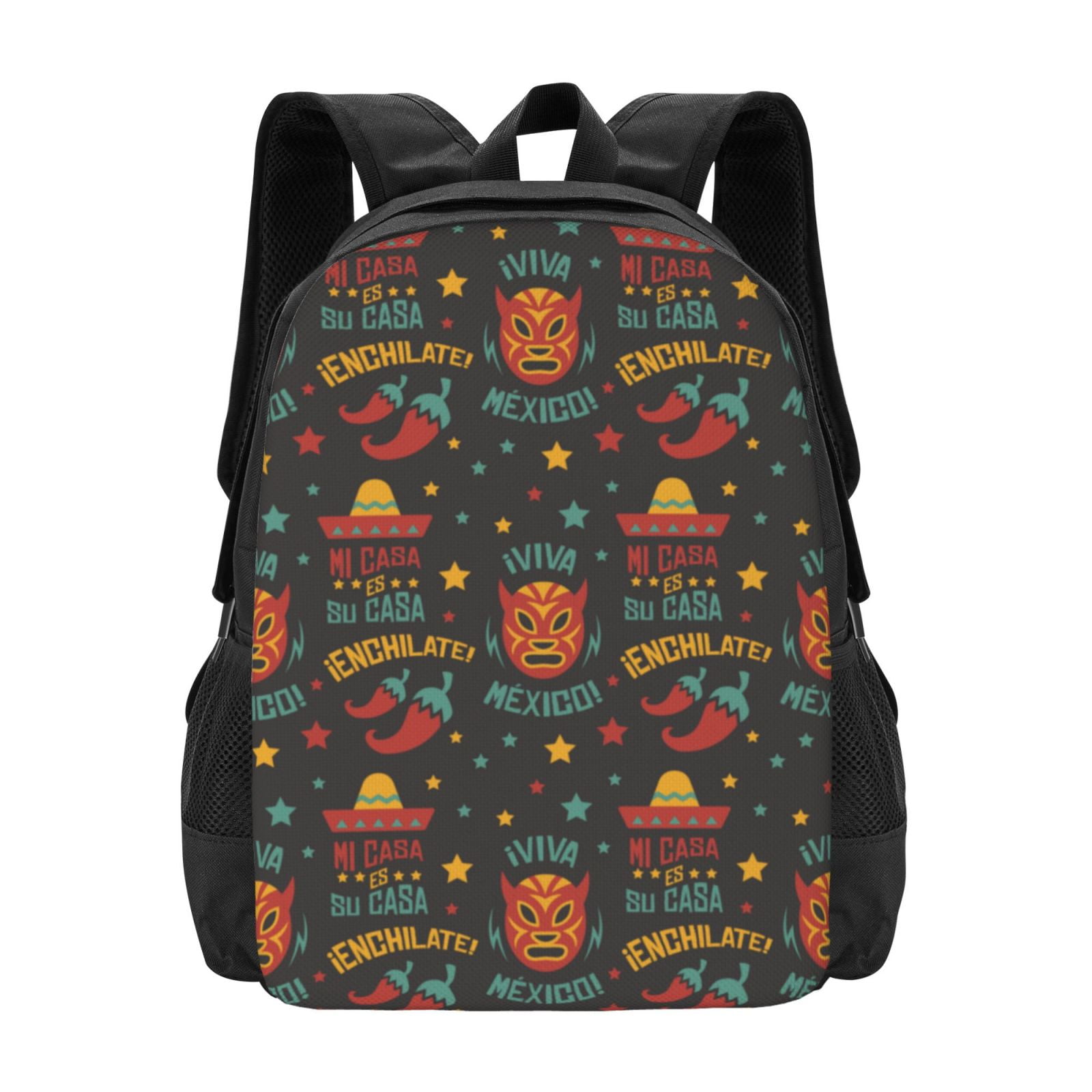 XMXT Travel Laptop Backpack for School Work, Mexican Cowboy Hat Chili ...