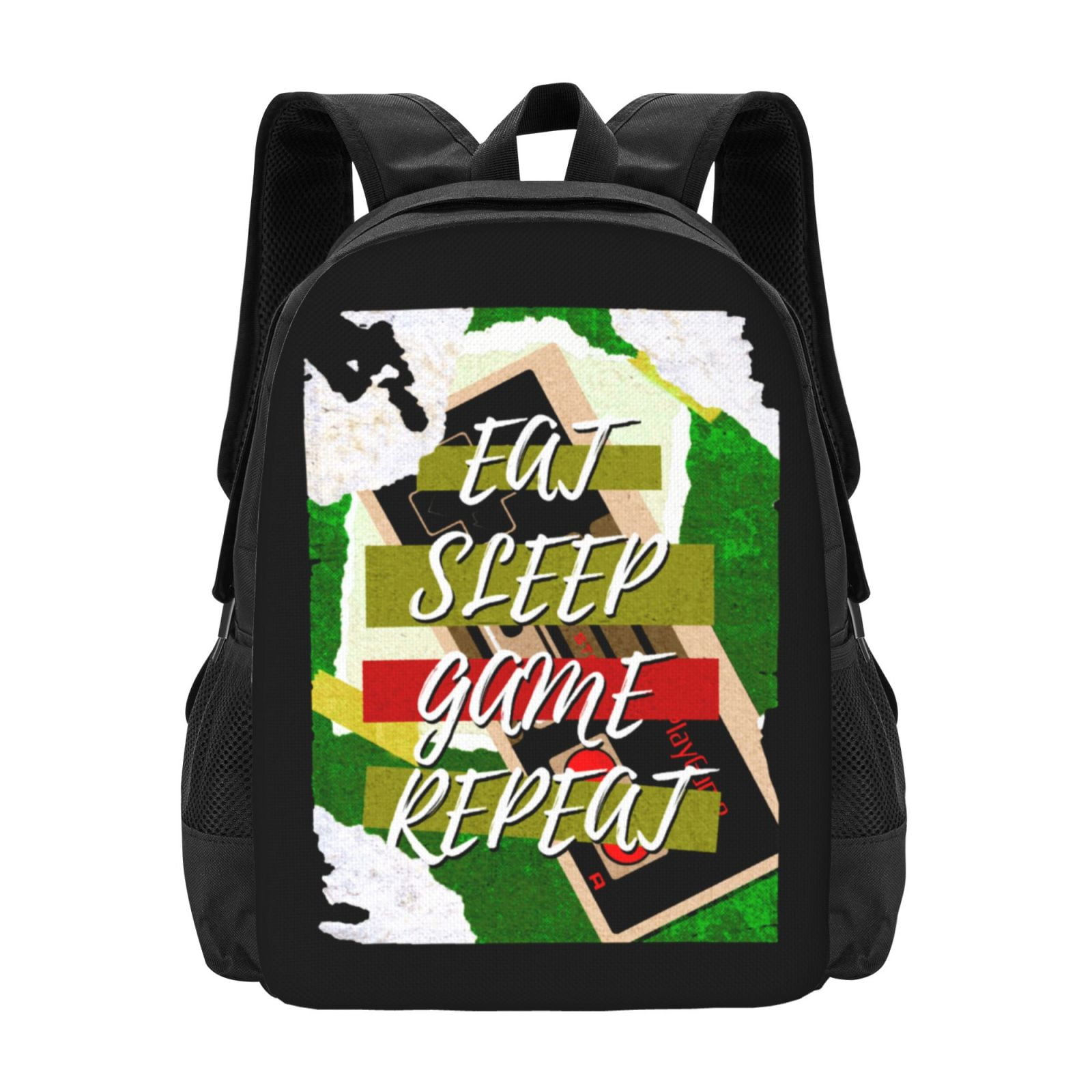 XMXT Travel Laptop Backpack for School Work, Retro Eat Sleep Game ...