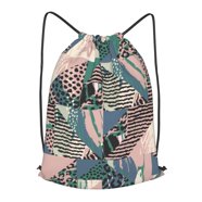 Drawstring Backpack with Shoe Compartment, Versatile Sports Bag for ...