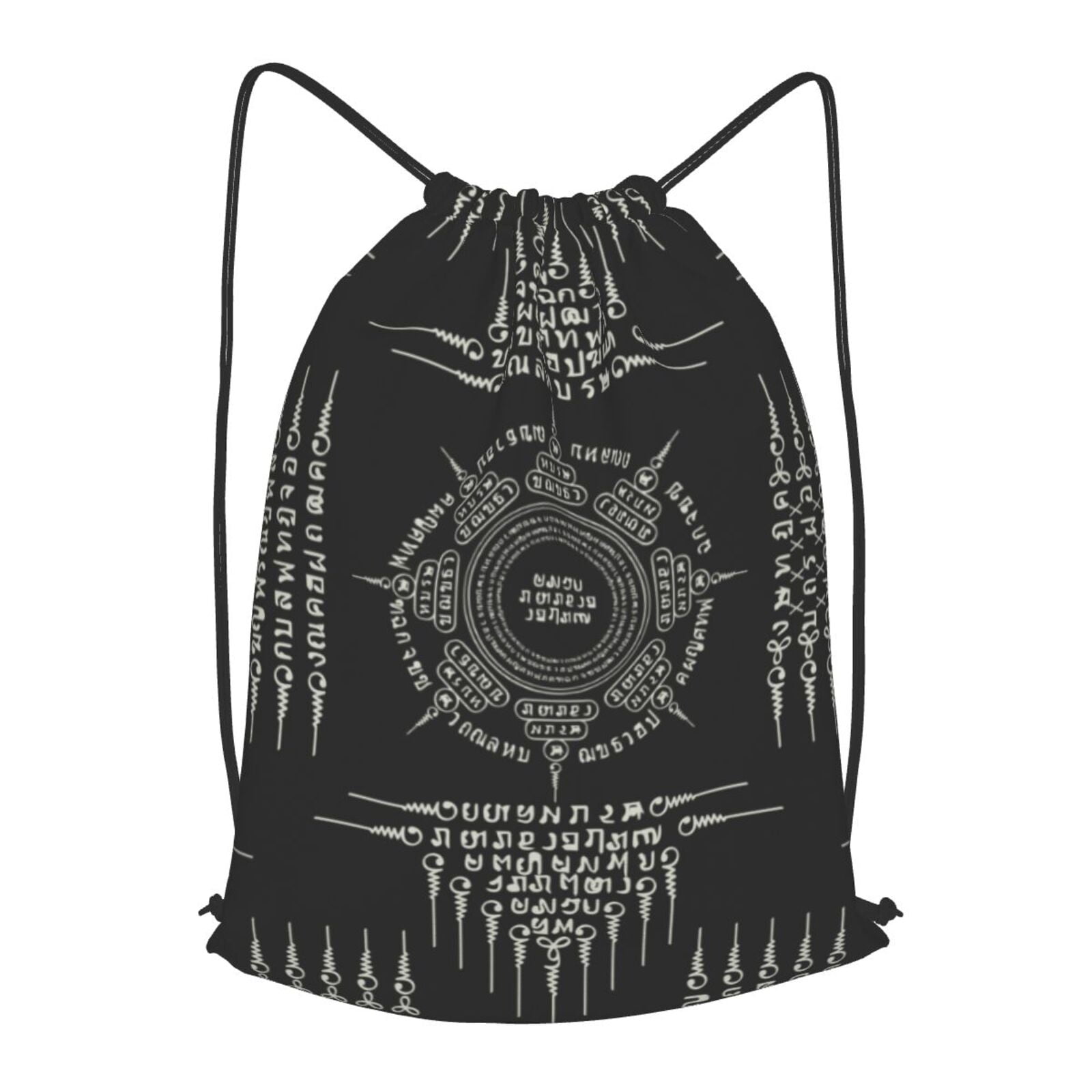 XMXT Unisex Drawstring Backpack for Women Men, White Seamless Sacred ...