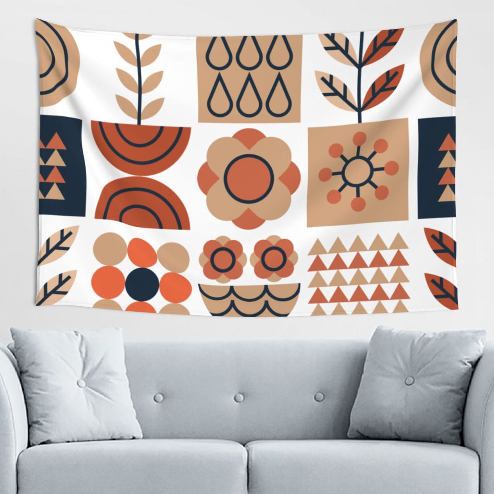 XMXT Wall Tapestry, Boho Decor Geometric Patterns Wall Decor Tapestry ...