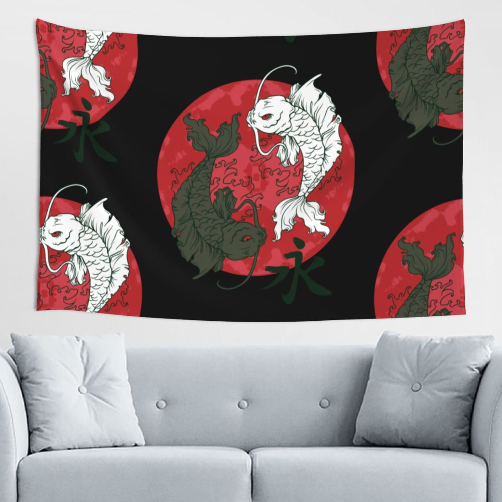 XMXT Wall Tapestry, Japanese Koi Prints Wall Decor Tapestry for Bedroom ...