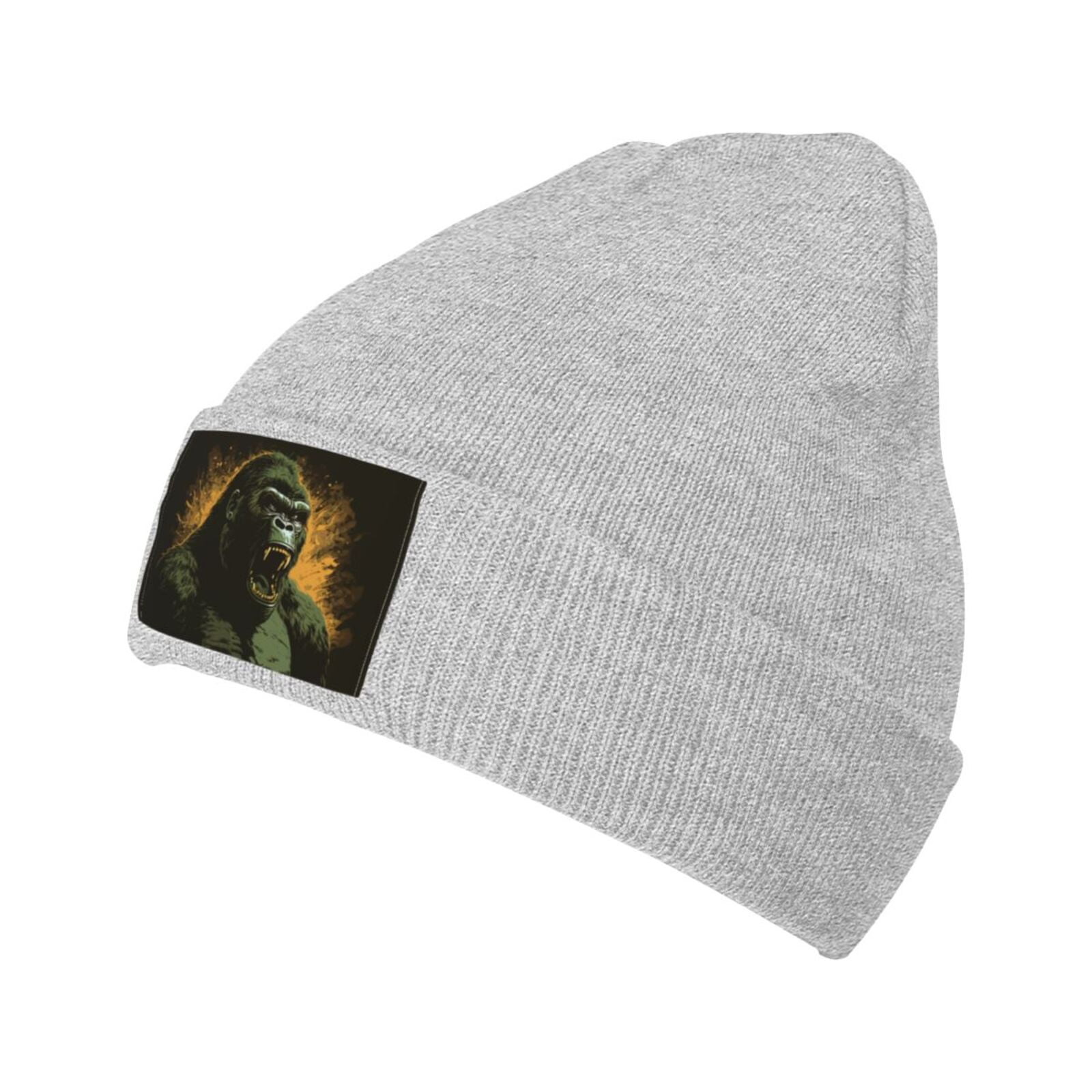 XMXT Winter Casual Beanie Hats for Men Women, Jungle Orangutan Leader ...