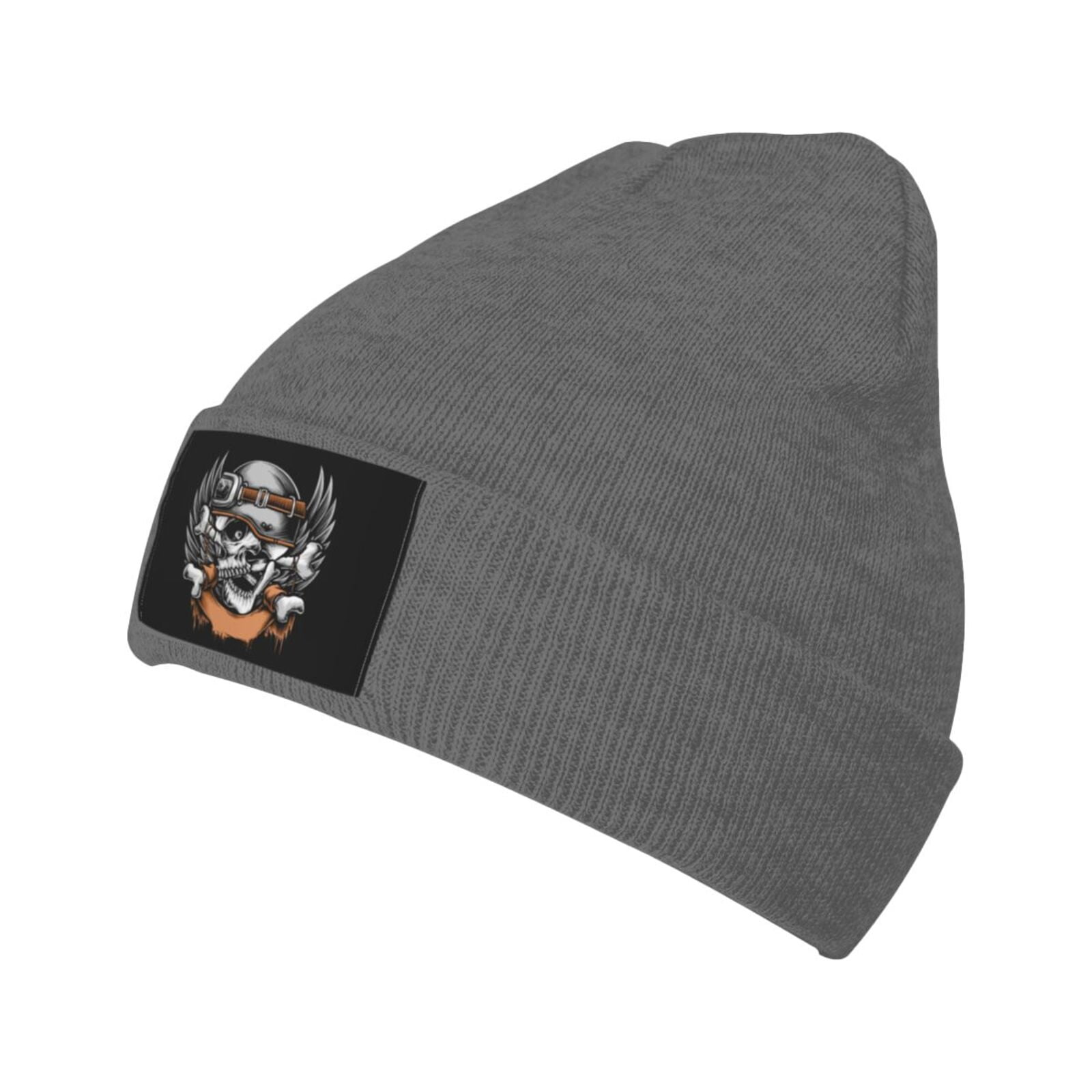 XMXT Winter Casual Beanie Hats for Men Women, Skull Knight Logo Unisex ...