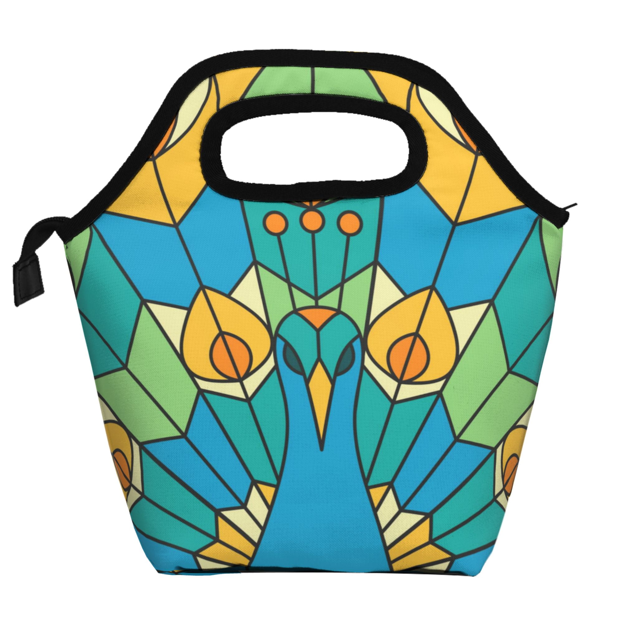XMXY Abstract Peacock Opening Insulated Lunch Bag for Men Women ...