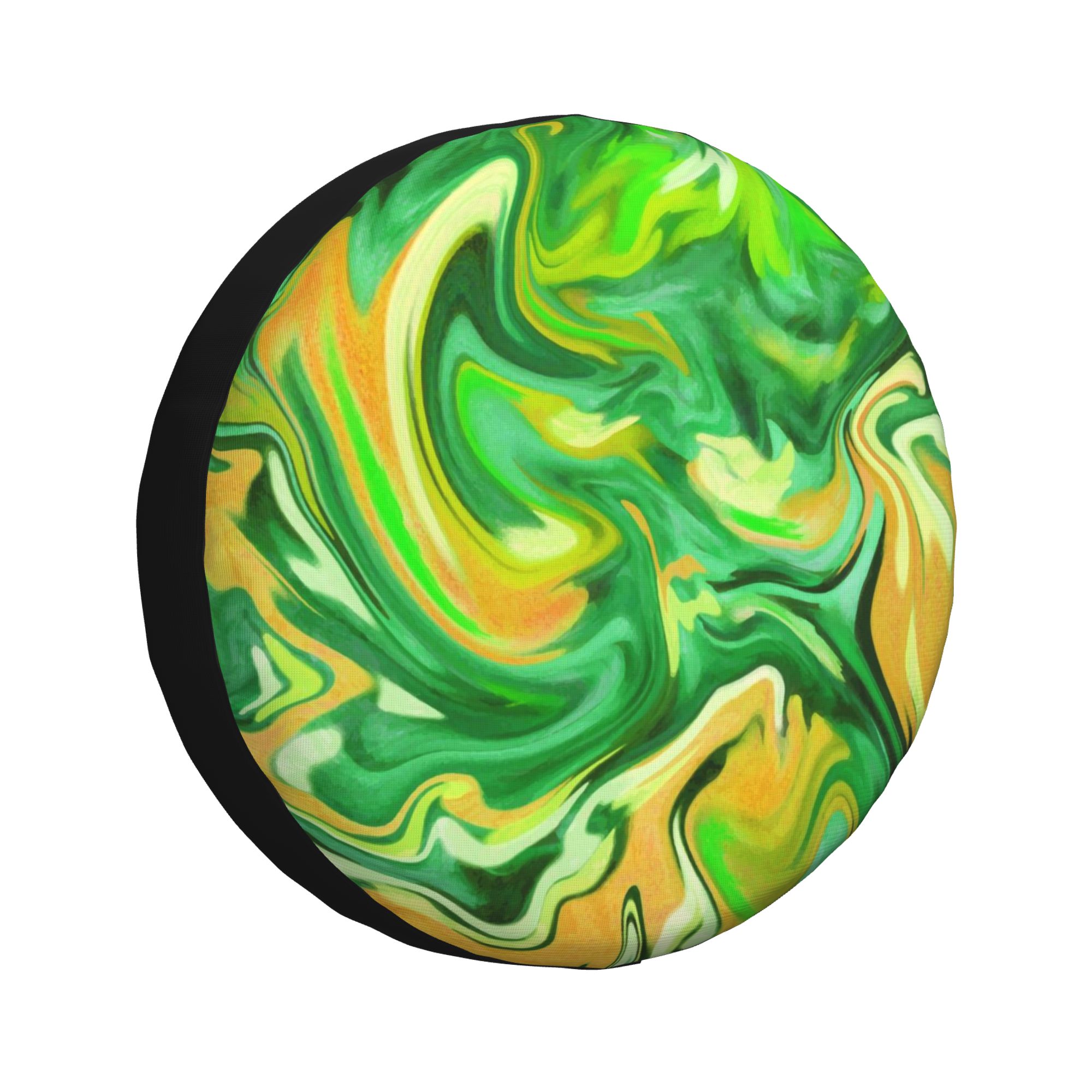 XMXY Acid Green Marble Texture Spare Tire Cover, Universal Waterproof ...