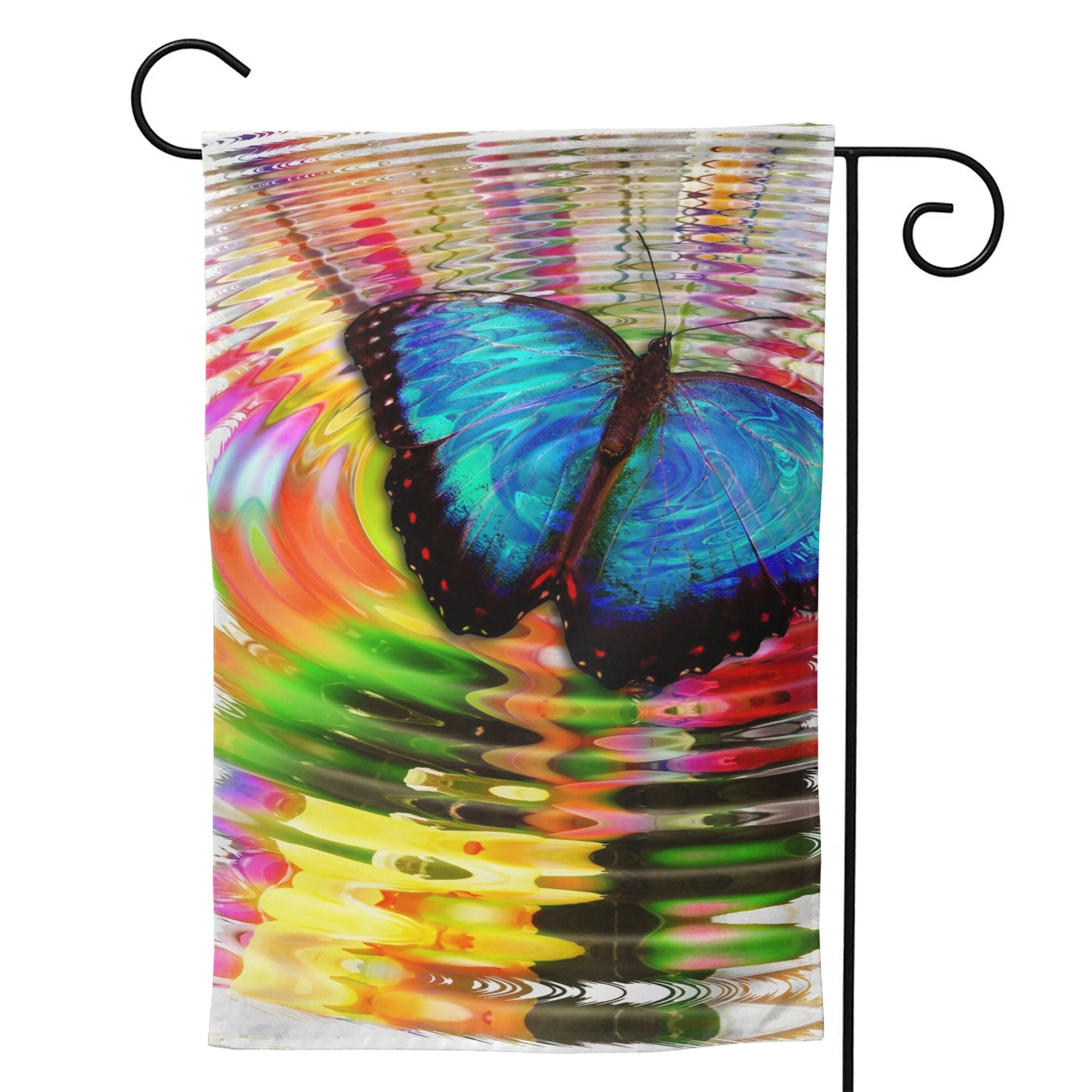 XMXY Blue Morpho Butterfly Garden Flags Double Sided,Farmhouse Holiday ...
