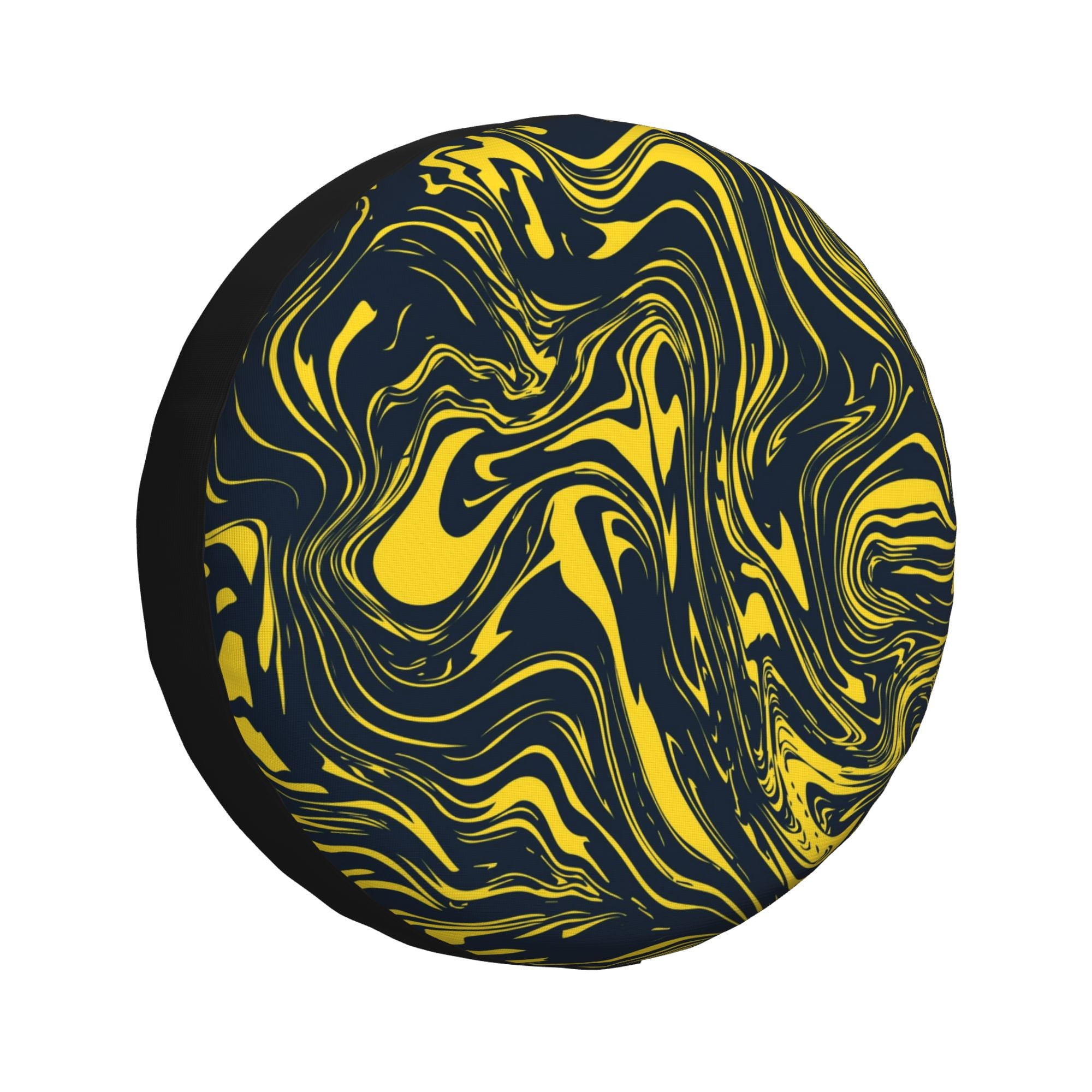 XMXY Blue Yellow Liquid Swirl Spare Tire Cover, Universal Waterproof ...
