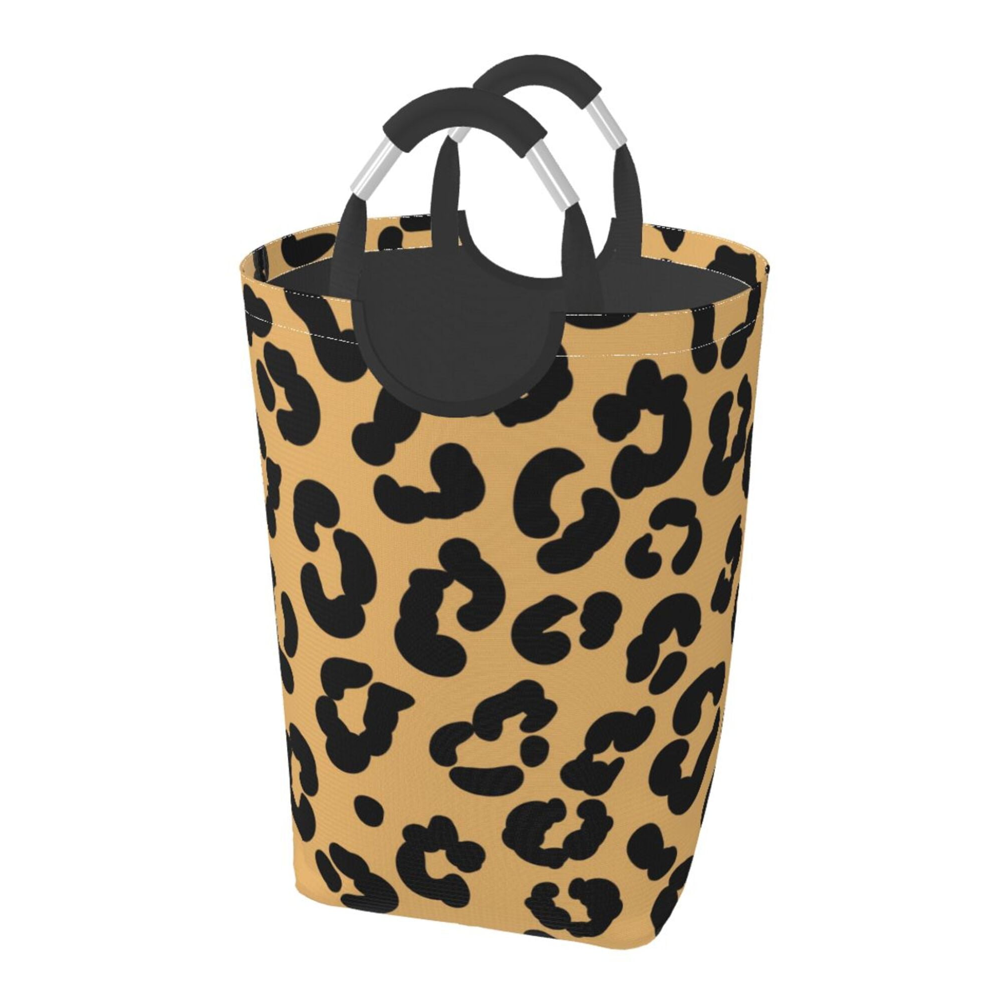 XMXY Brown Leopard Print Animal Rectangular Laundry Basket Organizer ...