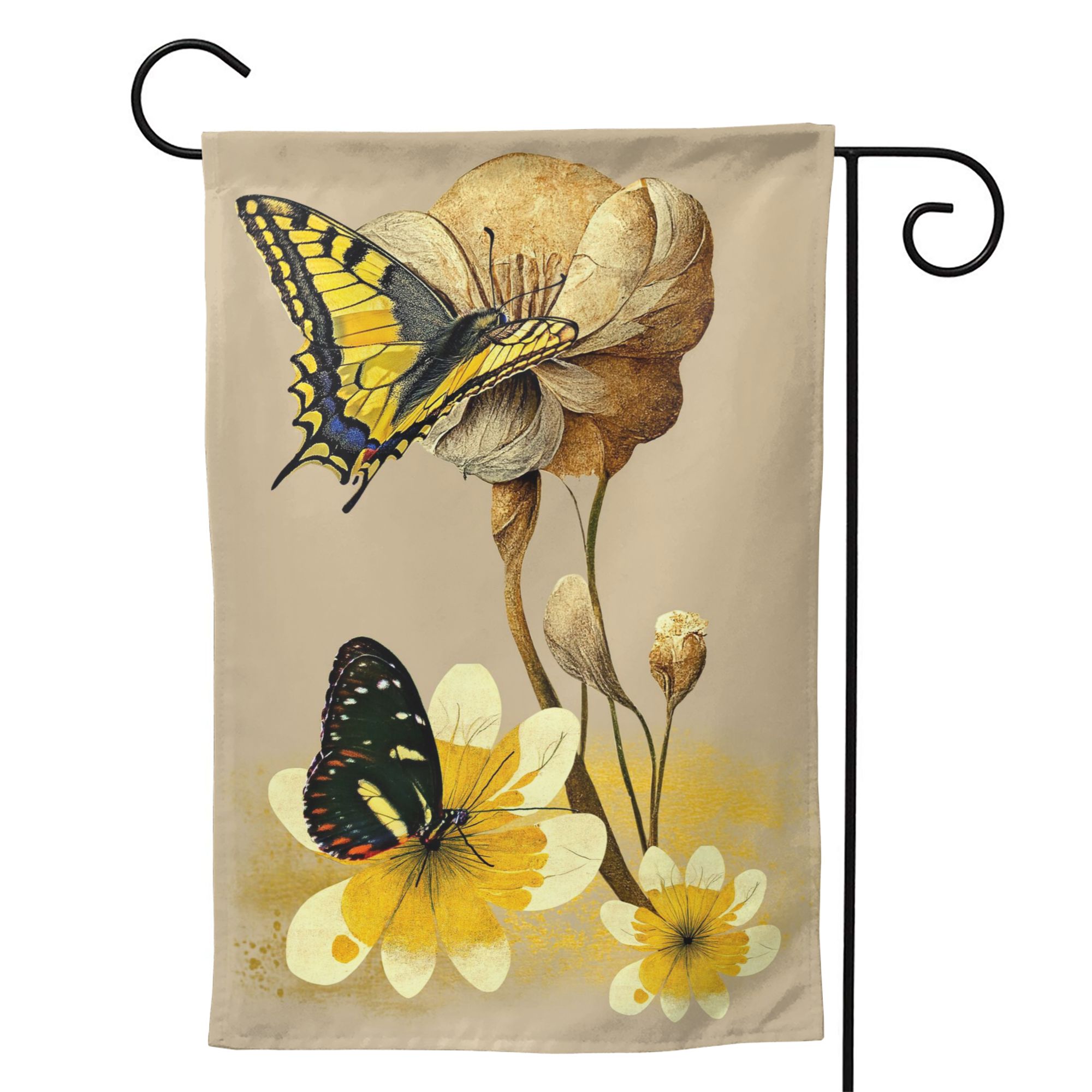 XMXY Butterflies Life Flowers Garden Flags Double Sided,Farmhouse ...