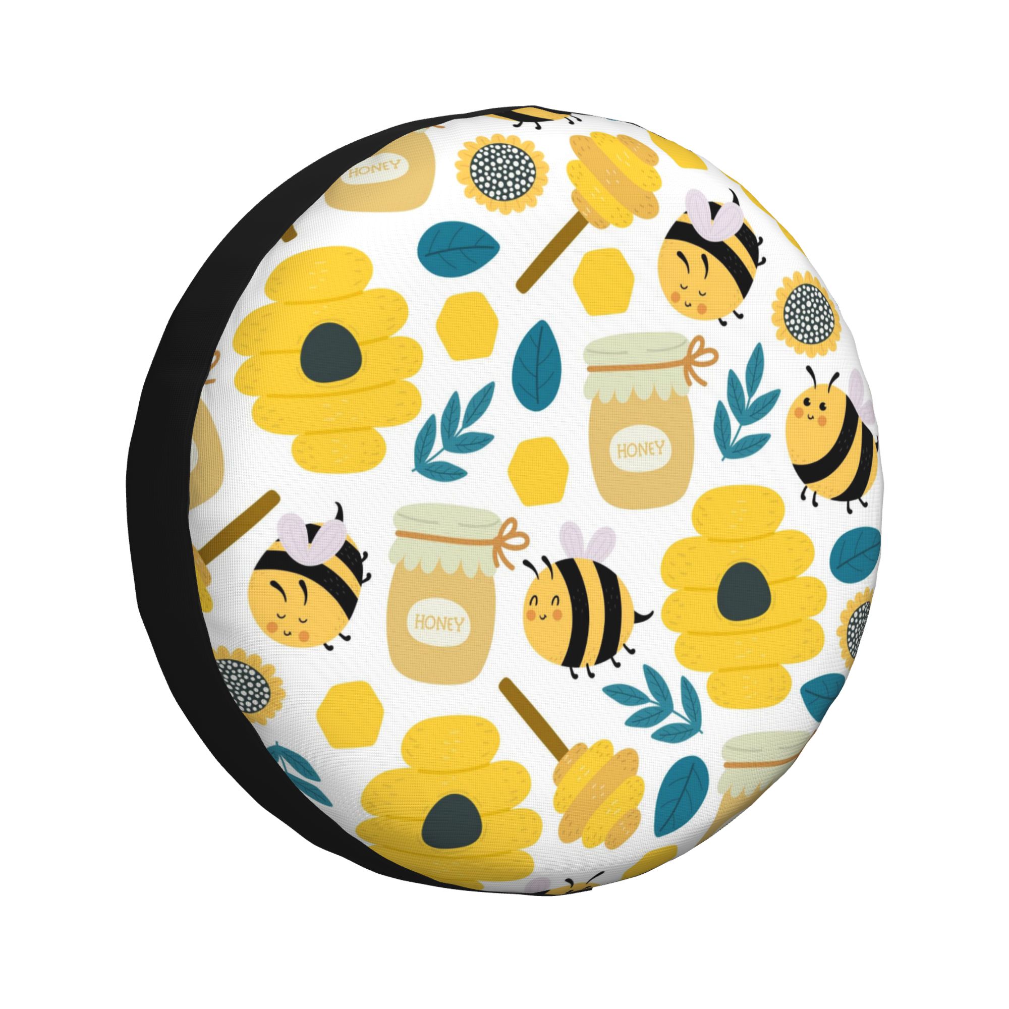 XMXY Cartoon Bees Honey Animals Spare Tire Cover, Universal Waterproof ...