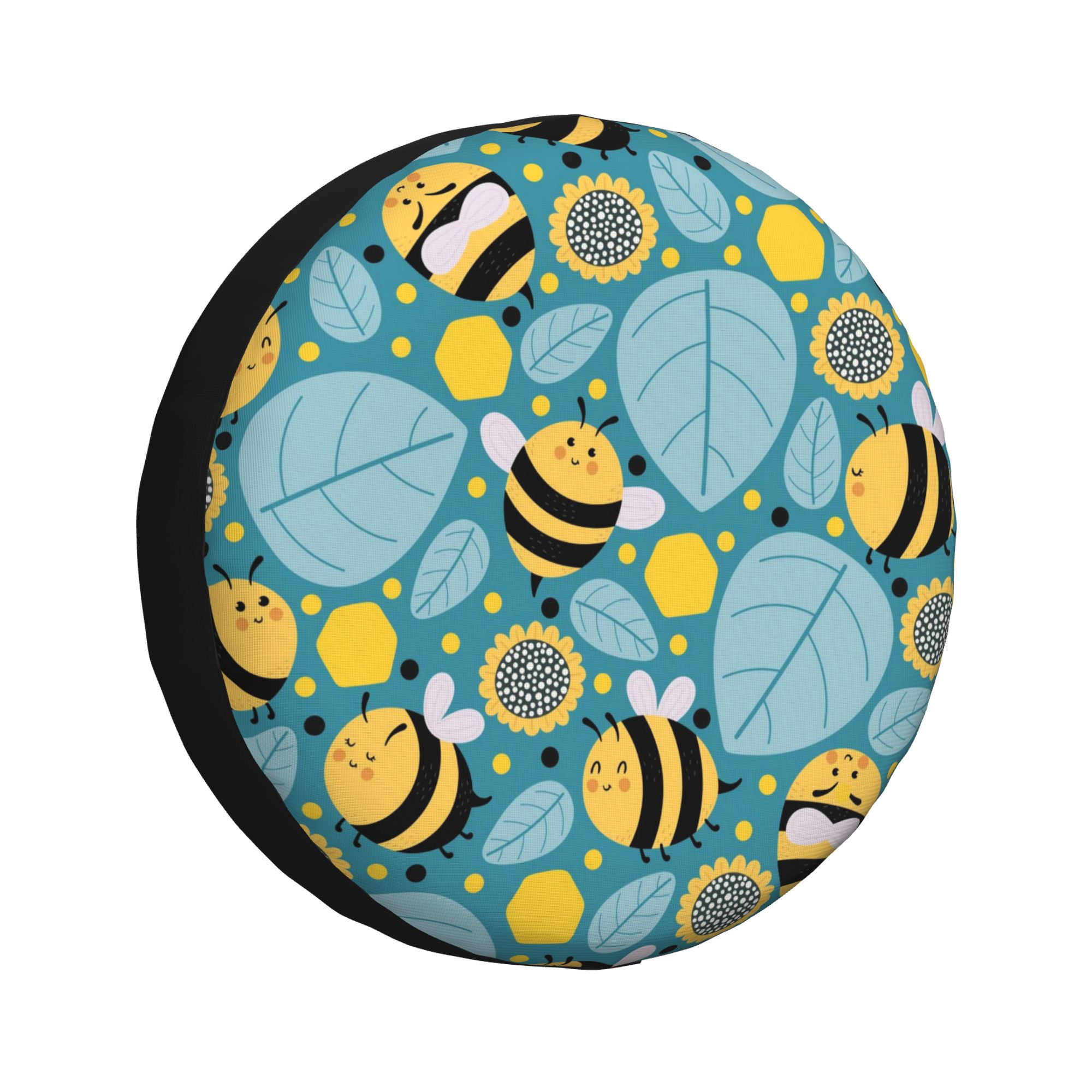 XMXY Cartoon Bumble Bee Sunflower Spare Tire Cover, Universal ...