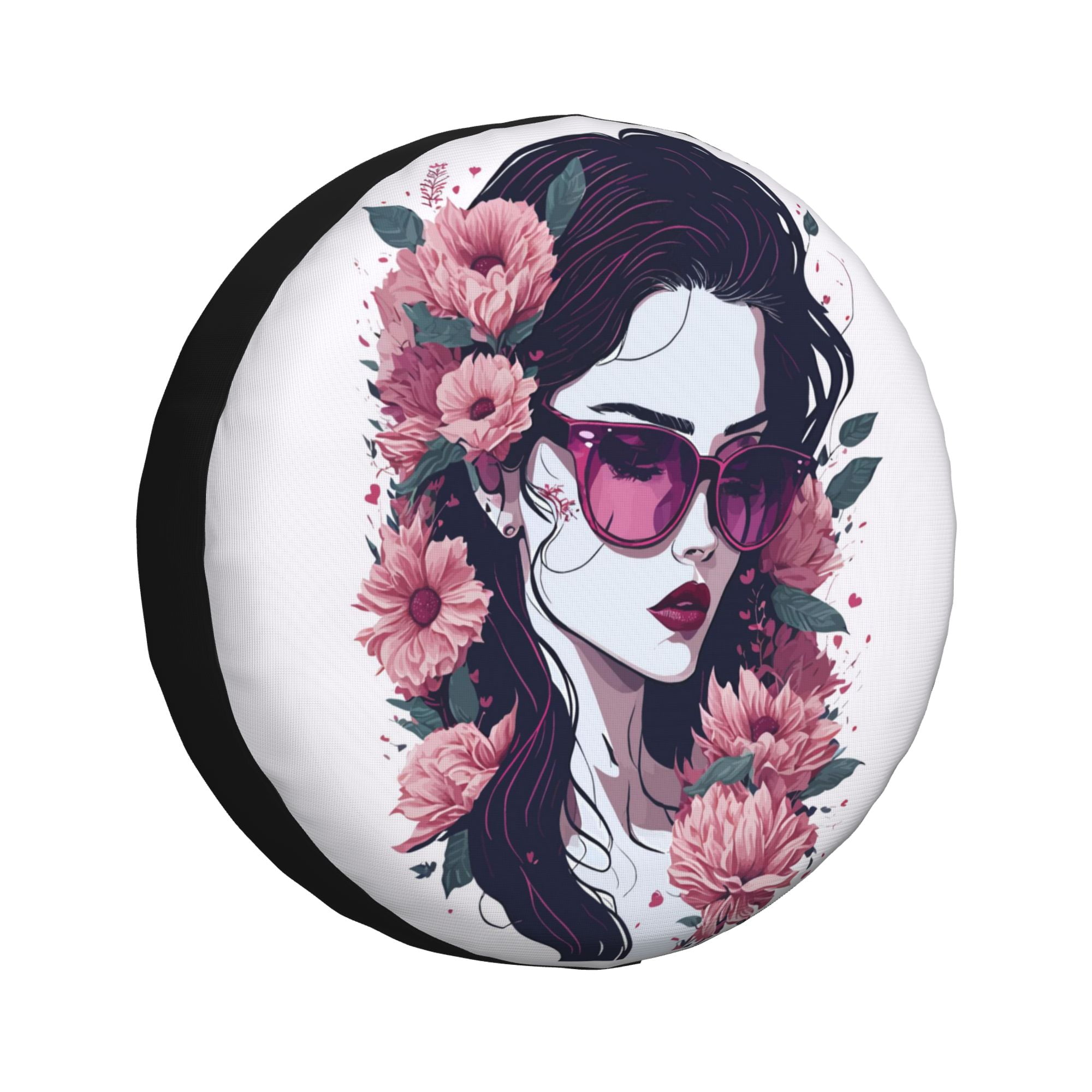 XMXY Cartoon Flowers Womens Day Spare Tire Cover, Universal Waterproof ...