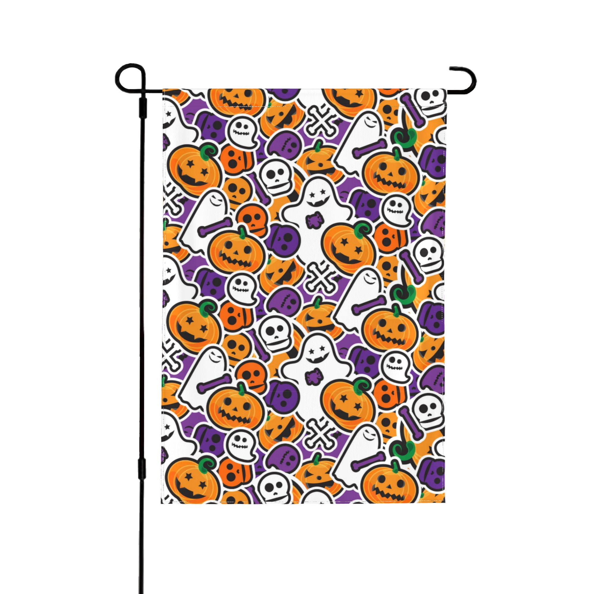 XMXY Cartoon Gothic Halloween Garden Flags Double Sided,Farmhouse ...
