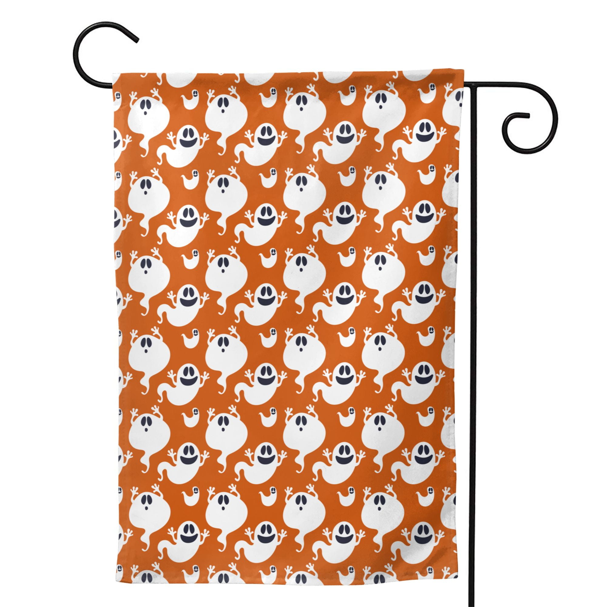XMXY Cartoon Orange Ghost Garden Flags Double Sided,Farmhouse Holiday ...