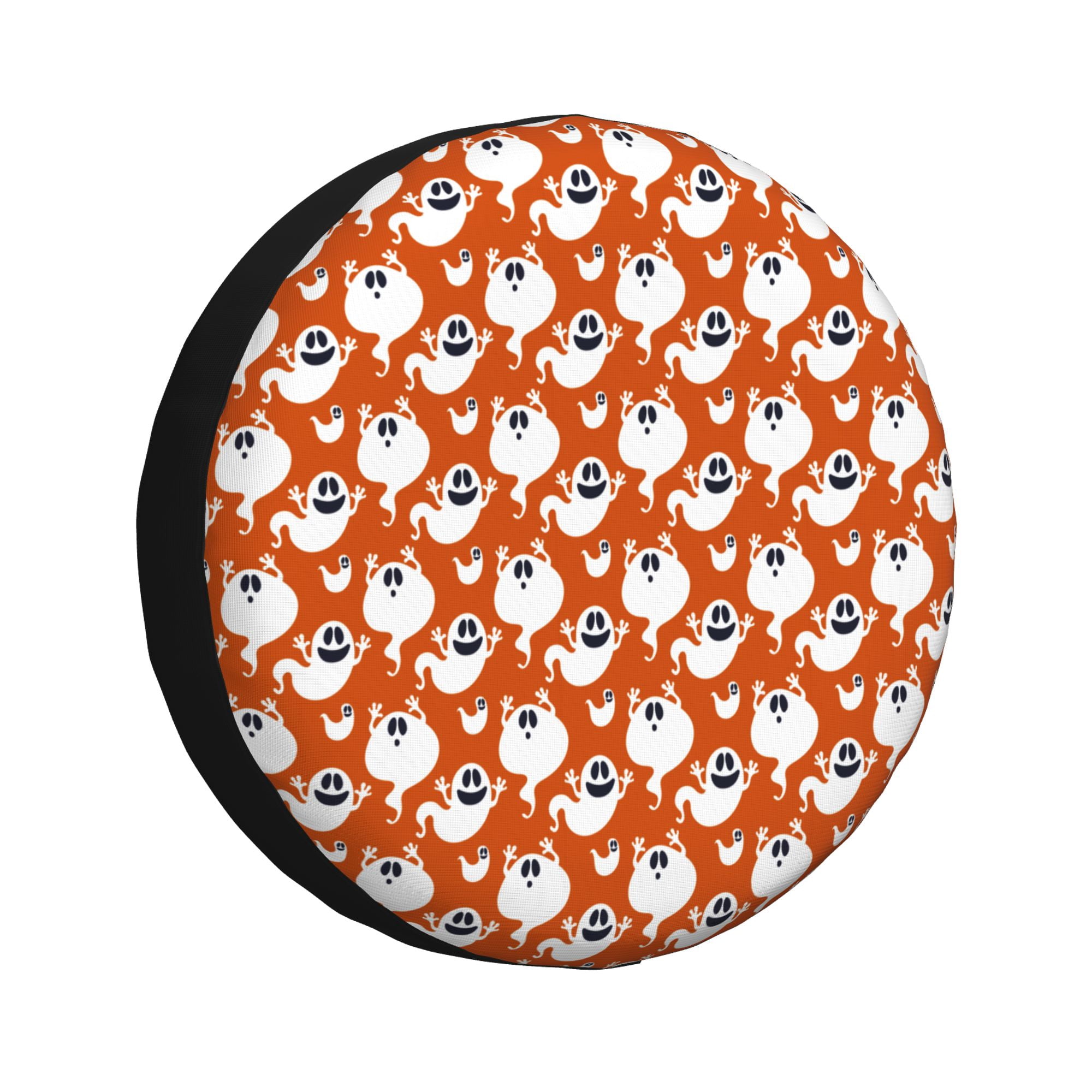 XMXY Cartoon Orange Ghost Spare Tire Cover, Universal Waterproof Cover ...
