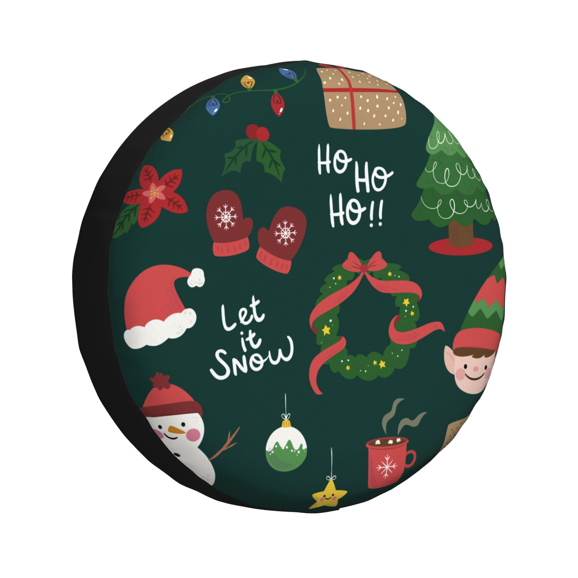 XMXY Christmas Tree Elf Snowman Spare Tire Cover, Universal Waterproof ...